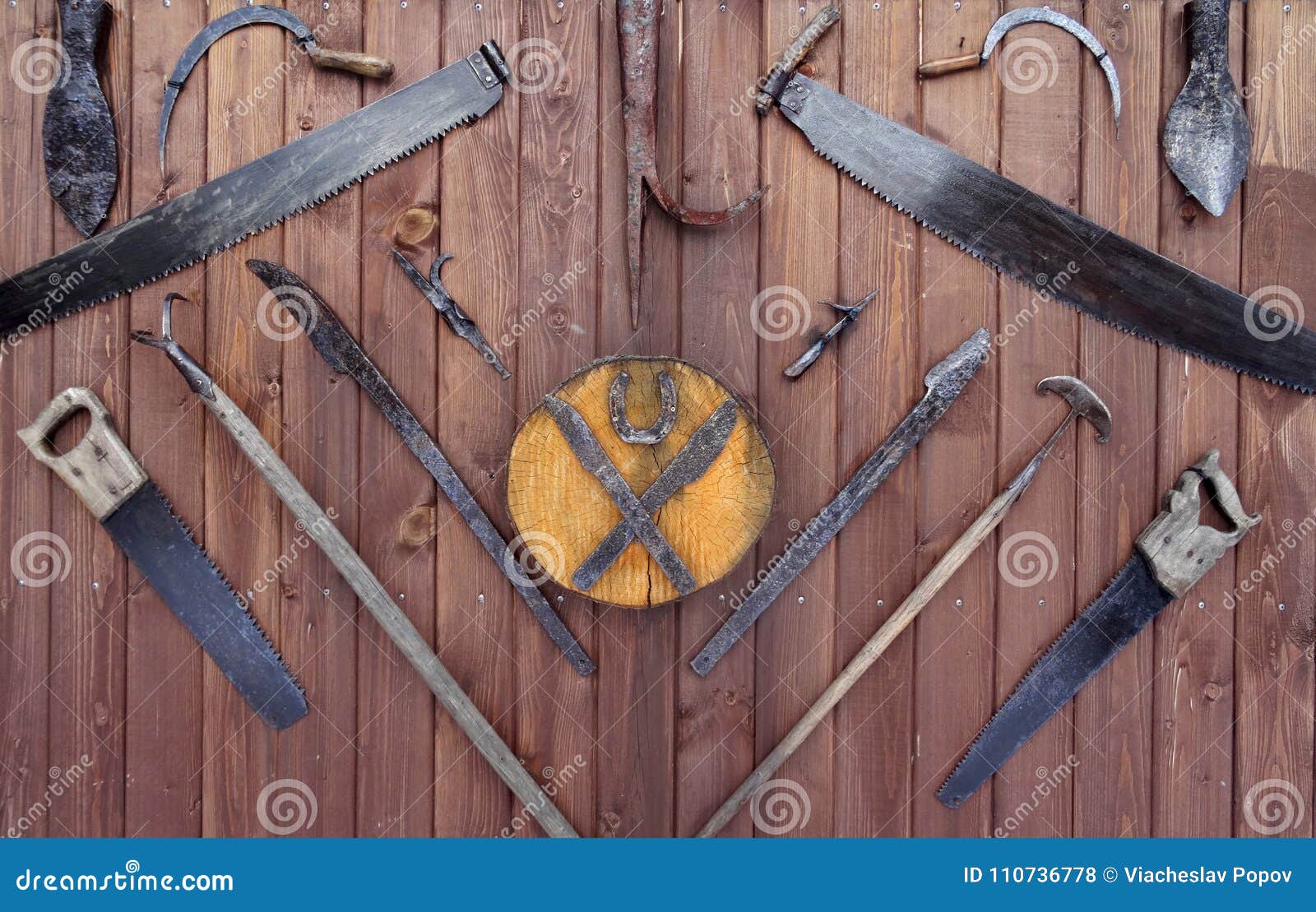 Collection of Vintage Woodworking Tools Stock Photo - Image of industry ...