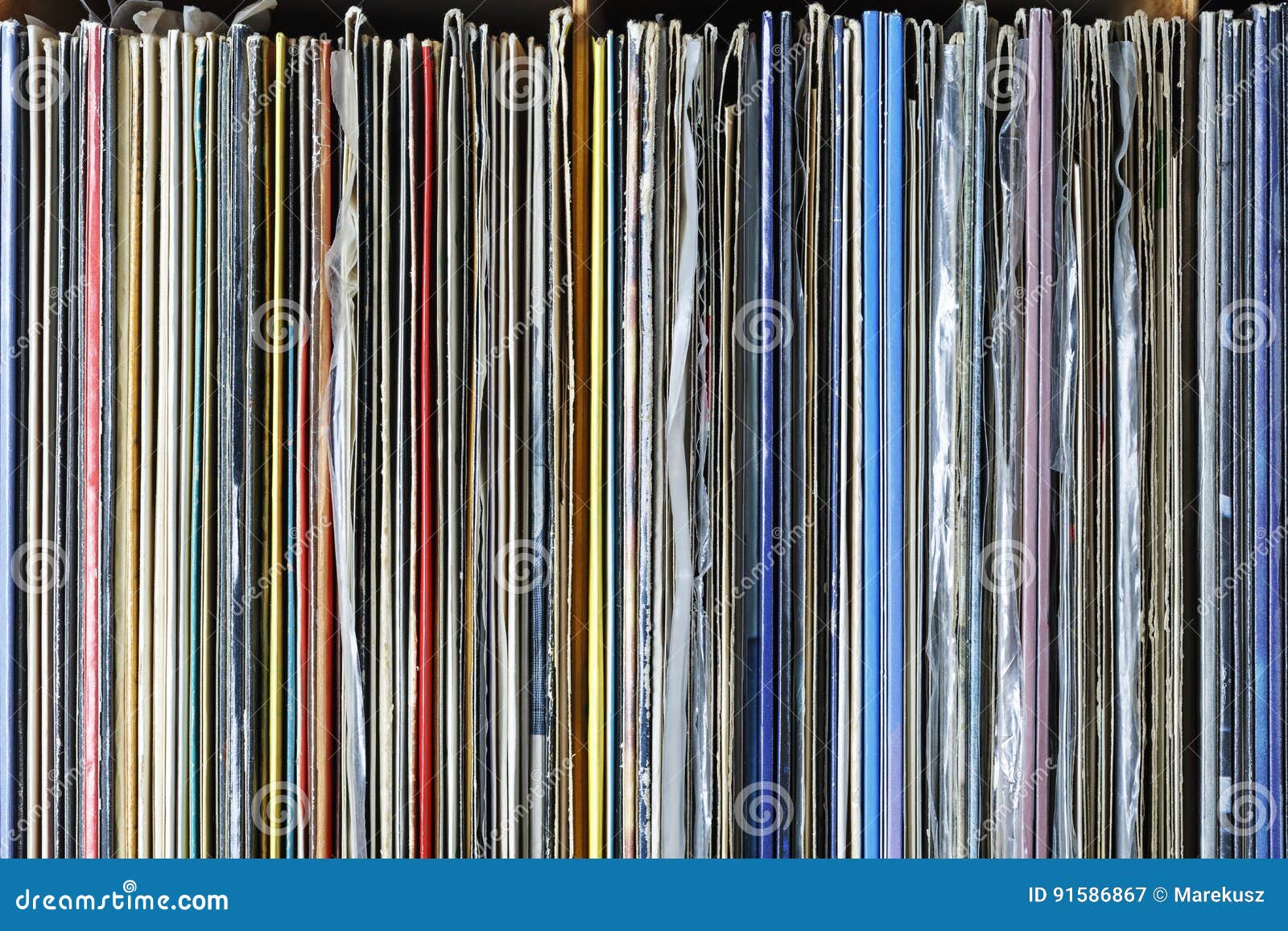 Collection of Vinyl Records Stock Image - Image of gramophone, retro ...