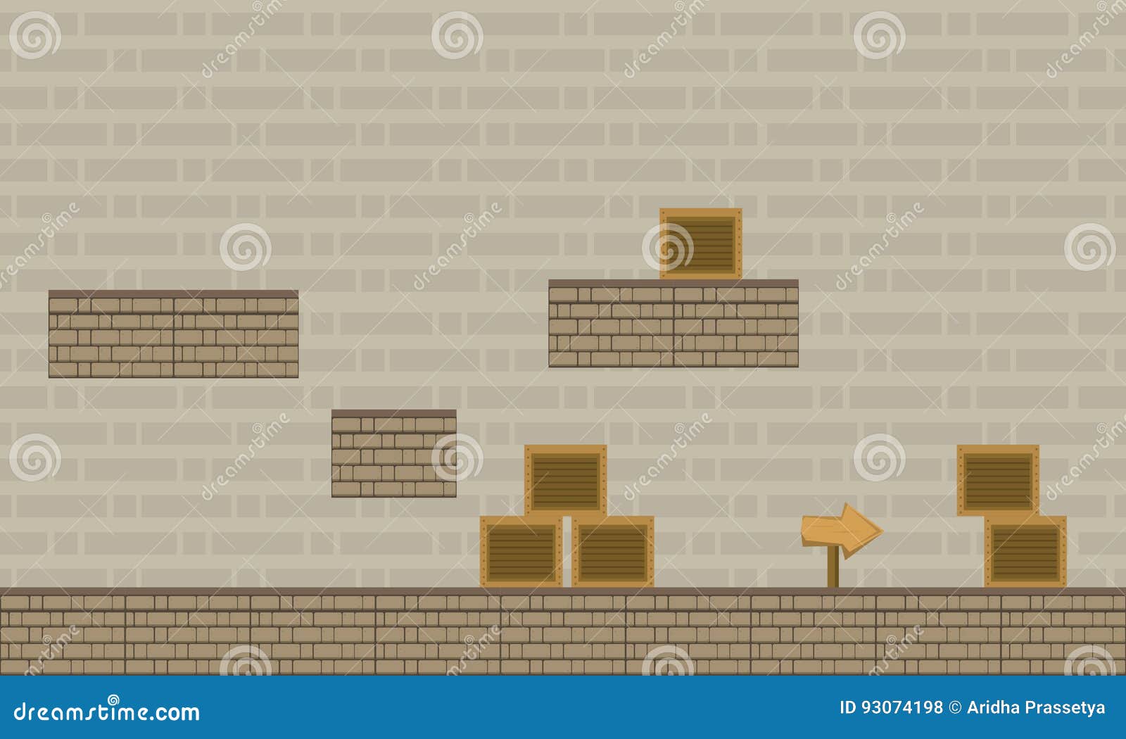 Collection Wall Game Background Style Stock Vector - Illustration of ...