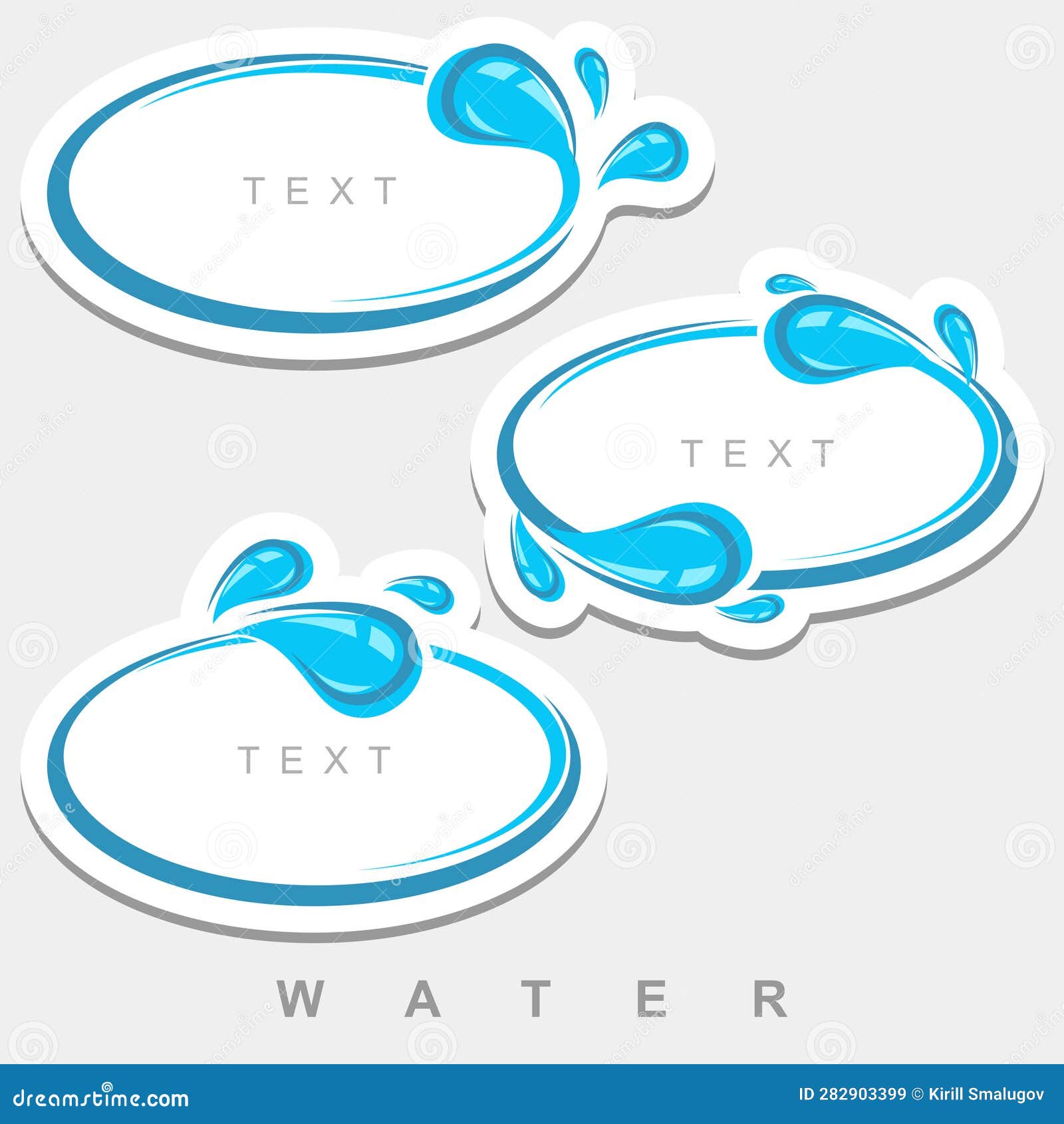 Collection Water Icons. Water Icons Set Stock Illustration ...