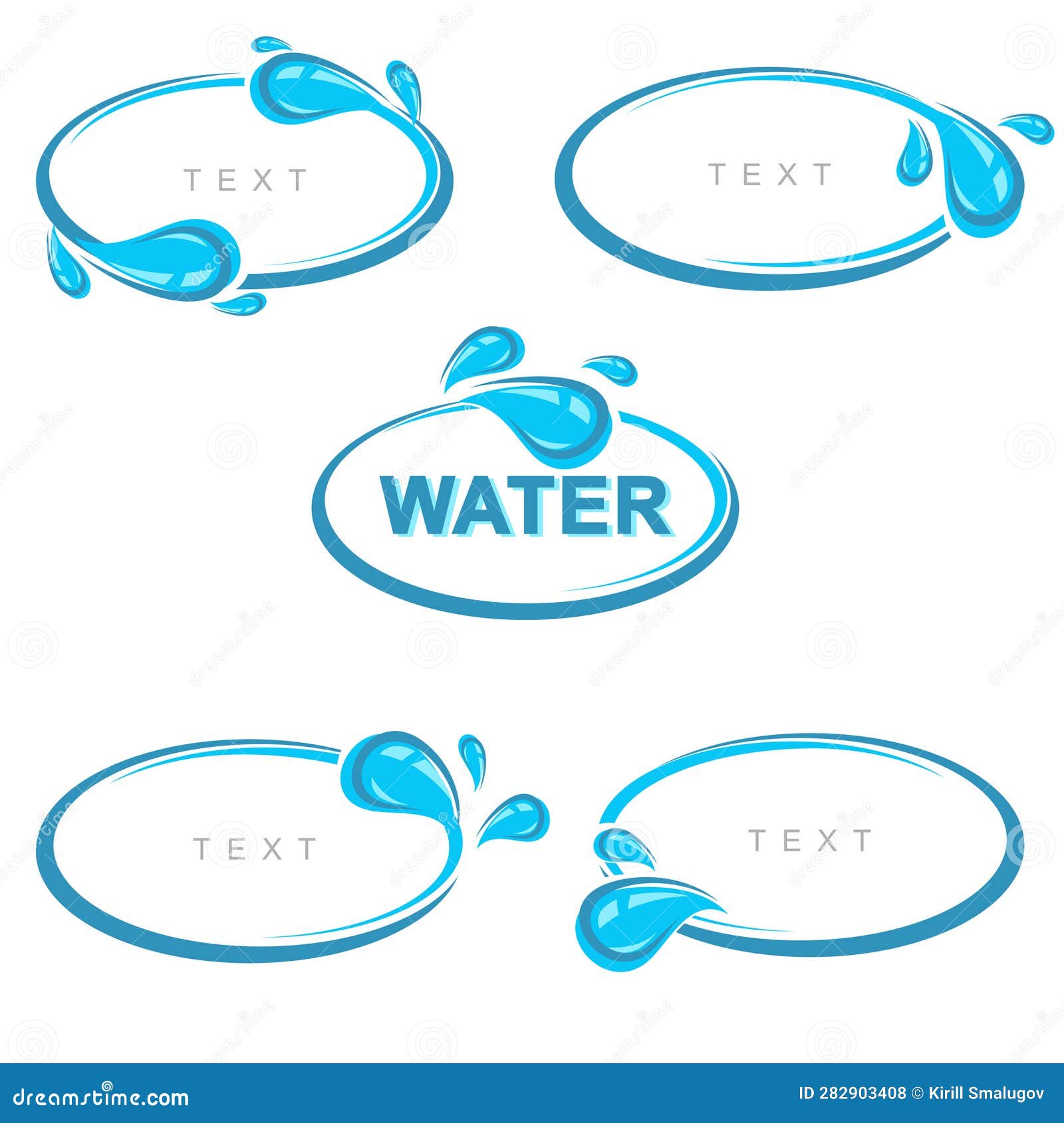 Collection Water Icons. Water Icons Set Stock Vector - Illustration of ...