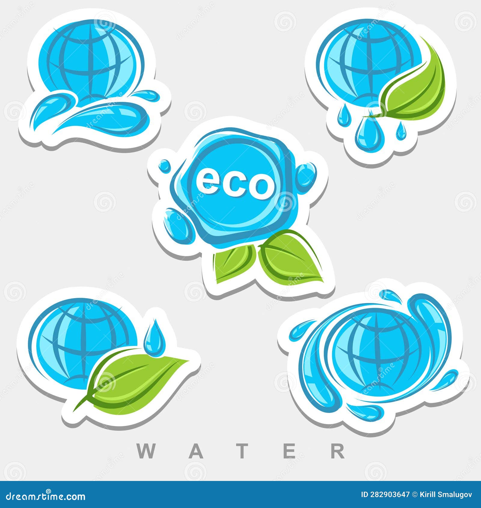 Collection Water Icons. Water Icons Set Stock Vector - Illustration of ...