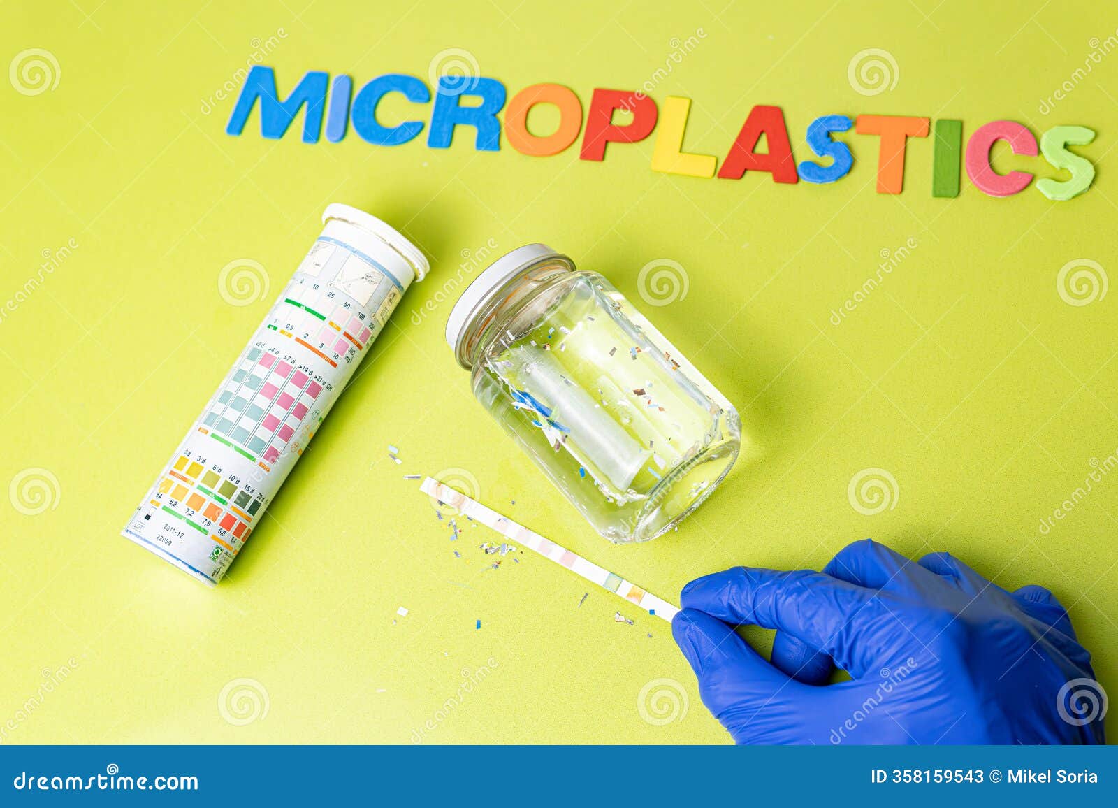 Collection of Water Sample Contaminated with Microplastics in Test Tube ...