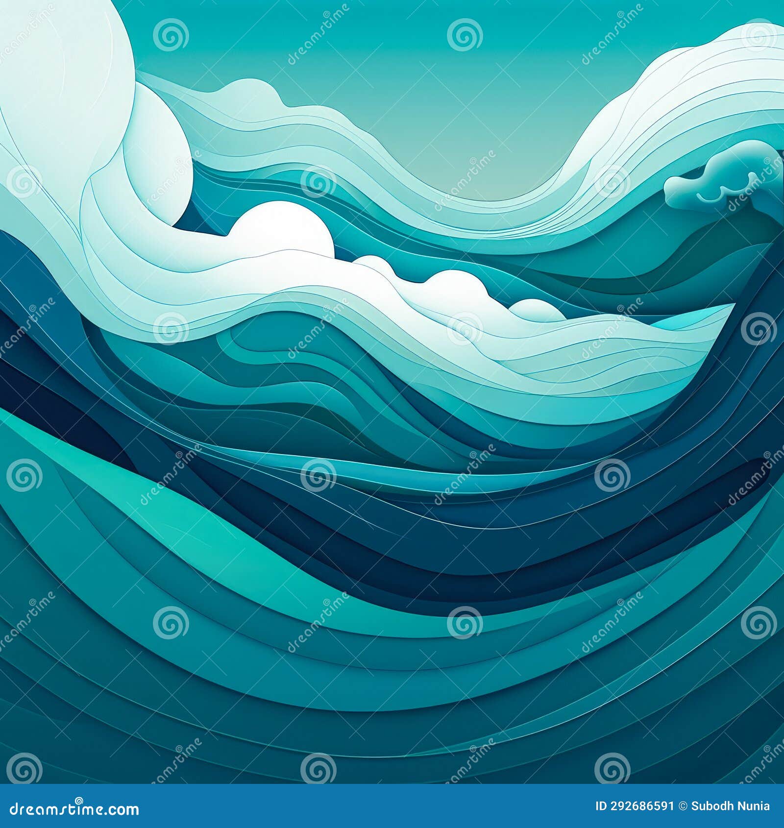 Wave Templates that Can Be Used for Variety of Different Projects Stock ...