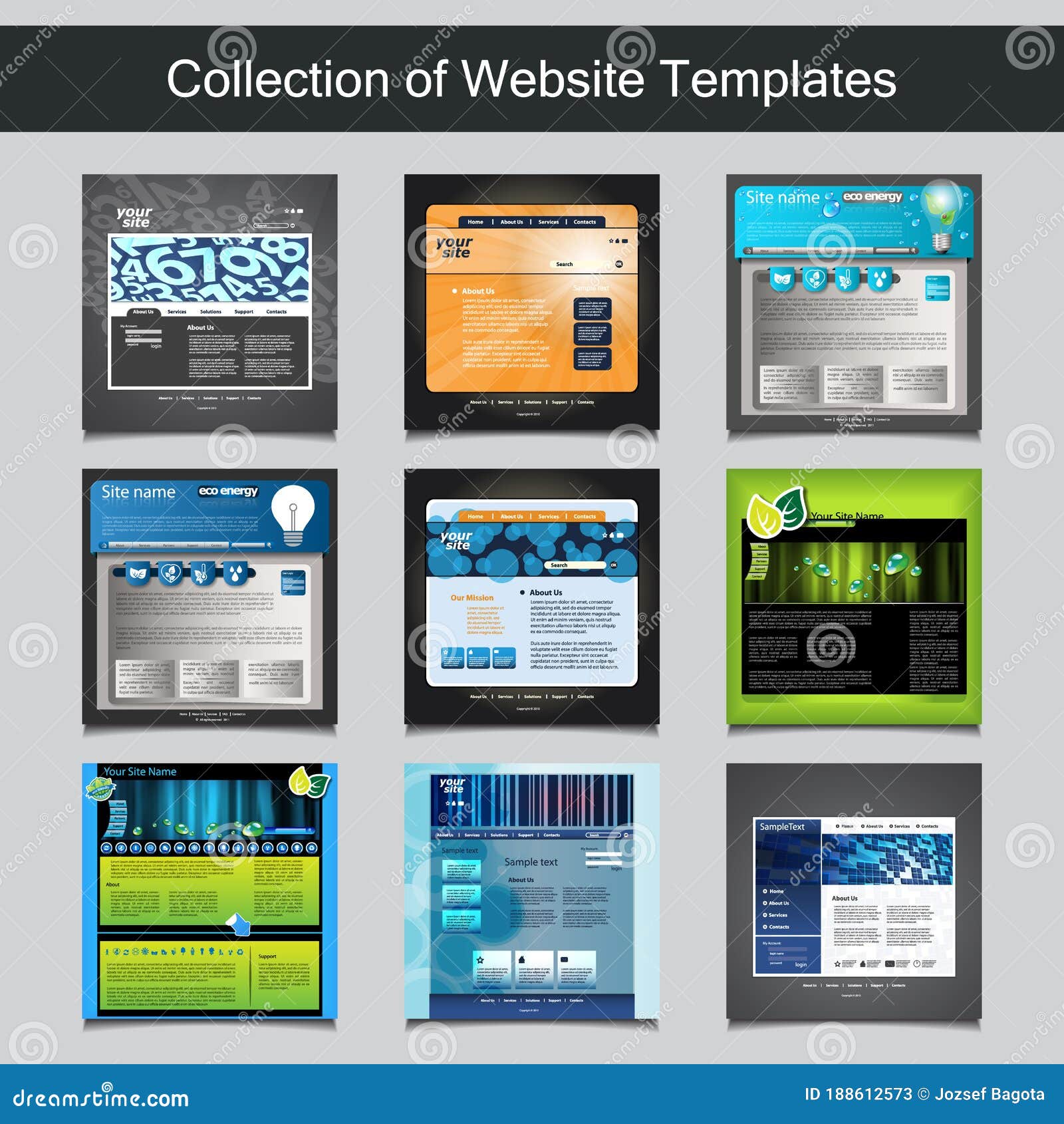 Collection of Website Templates for Your Business - Nine Nice and ...