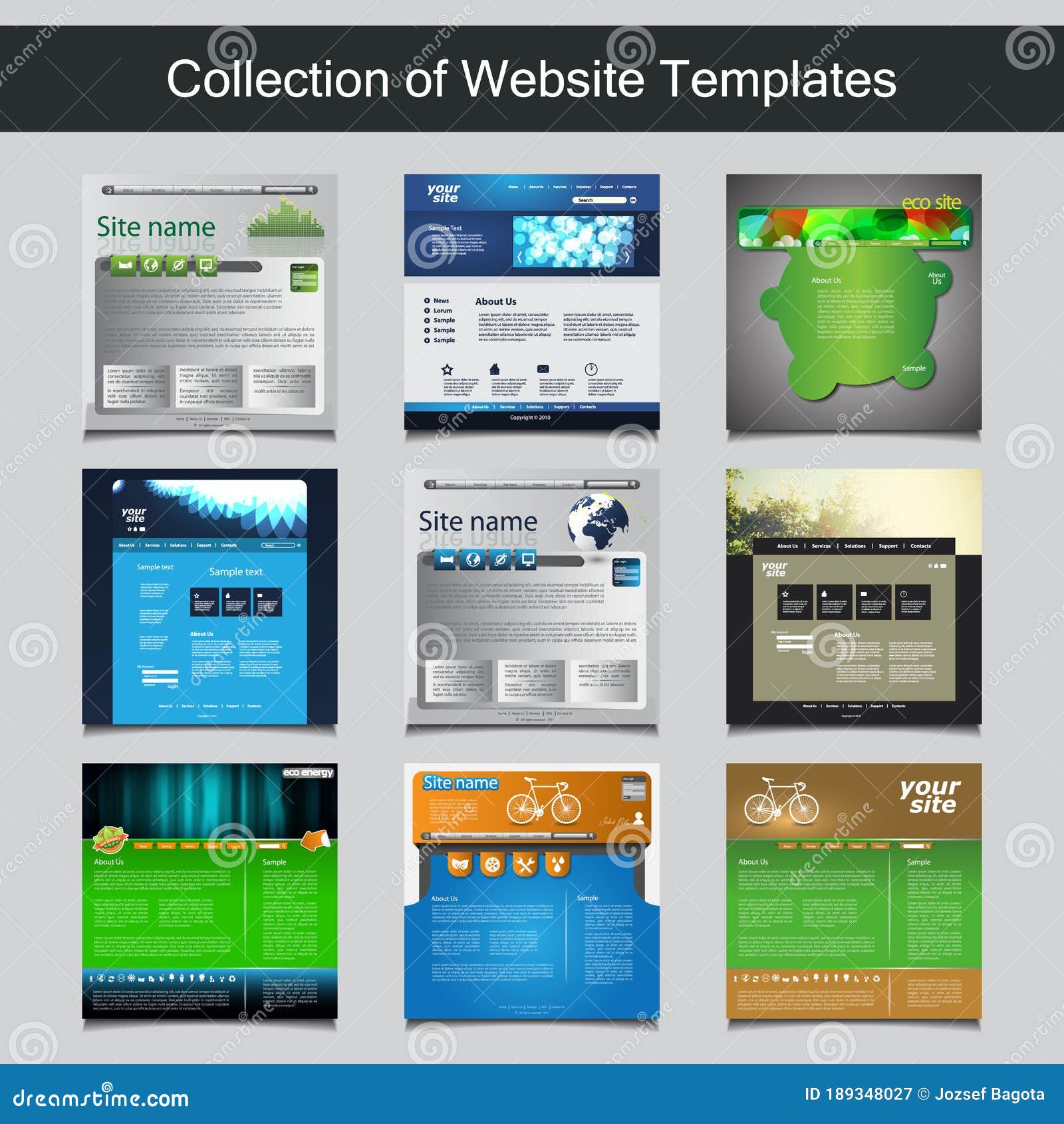 Collection of Website Templates for Your Business - Nine Nice and ...