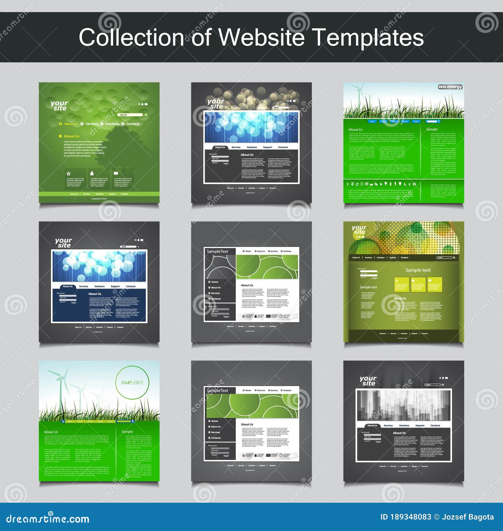 Collection of Website Templates for Your Business - Nine Nice and ...