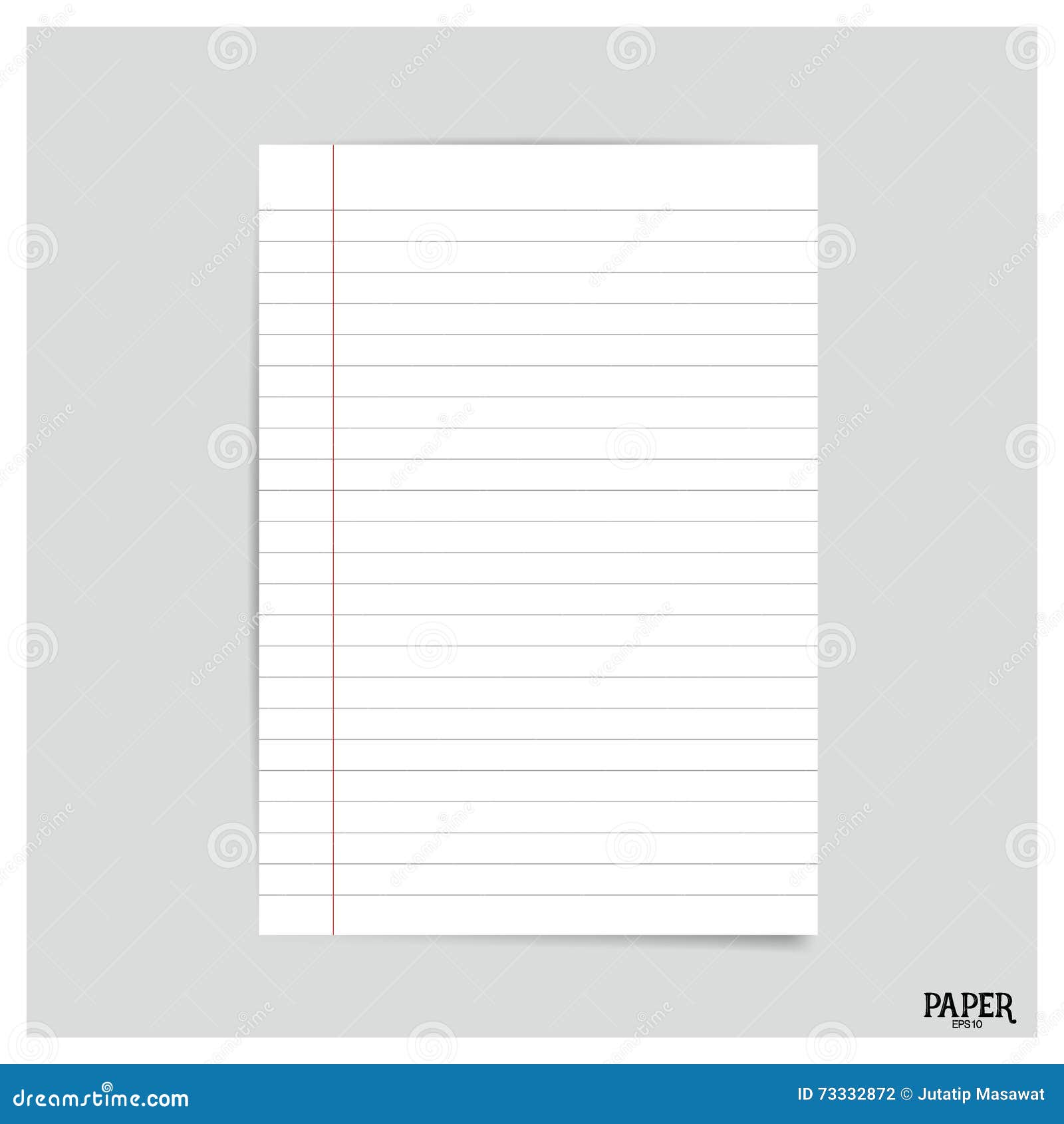 Collection of White Papers, Ready for Your Message. Vector Illus Stock ...