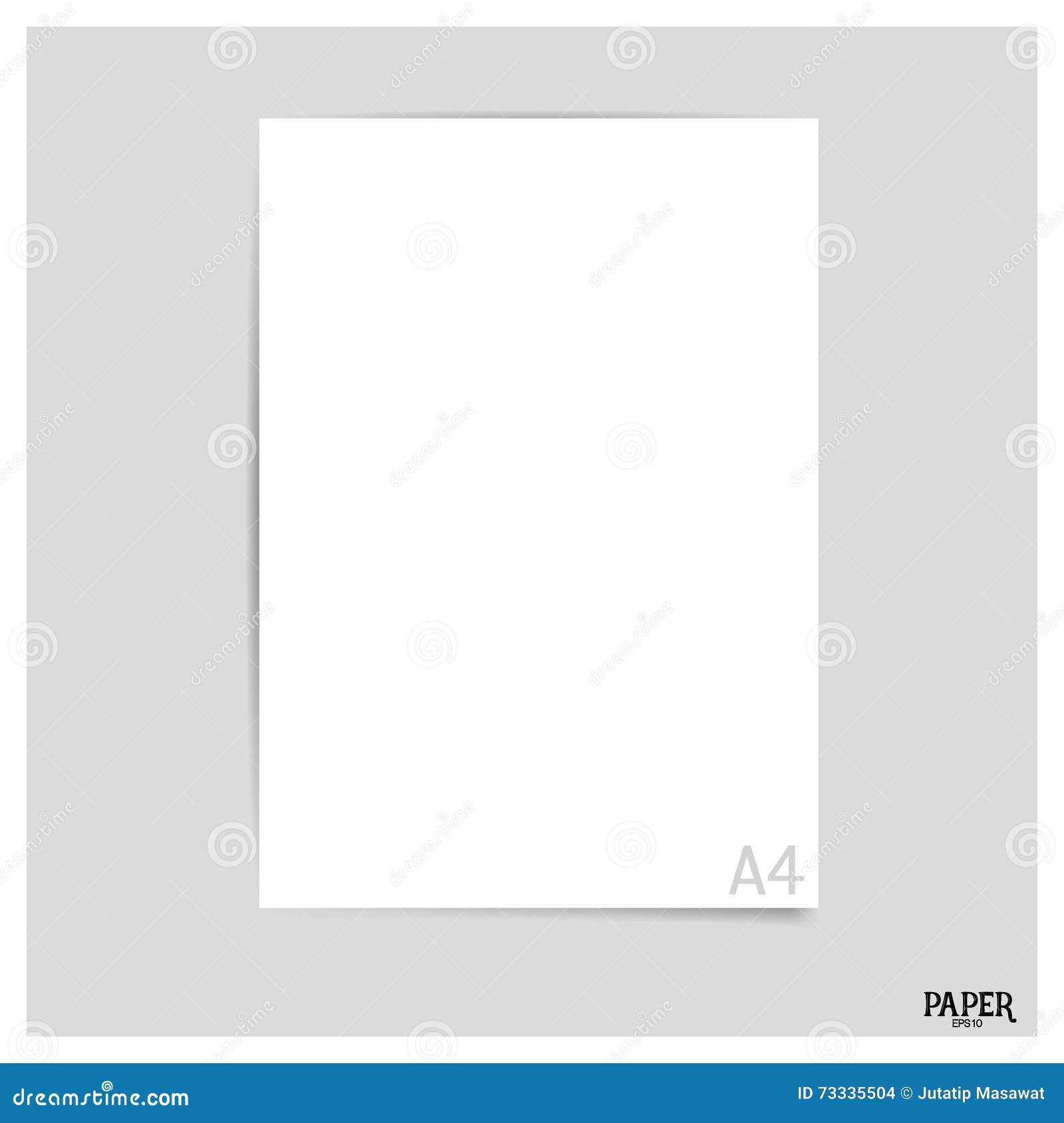 Collection of White Papers, Ready for Your Message. Vector Illus Stock ...