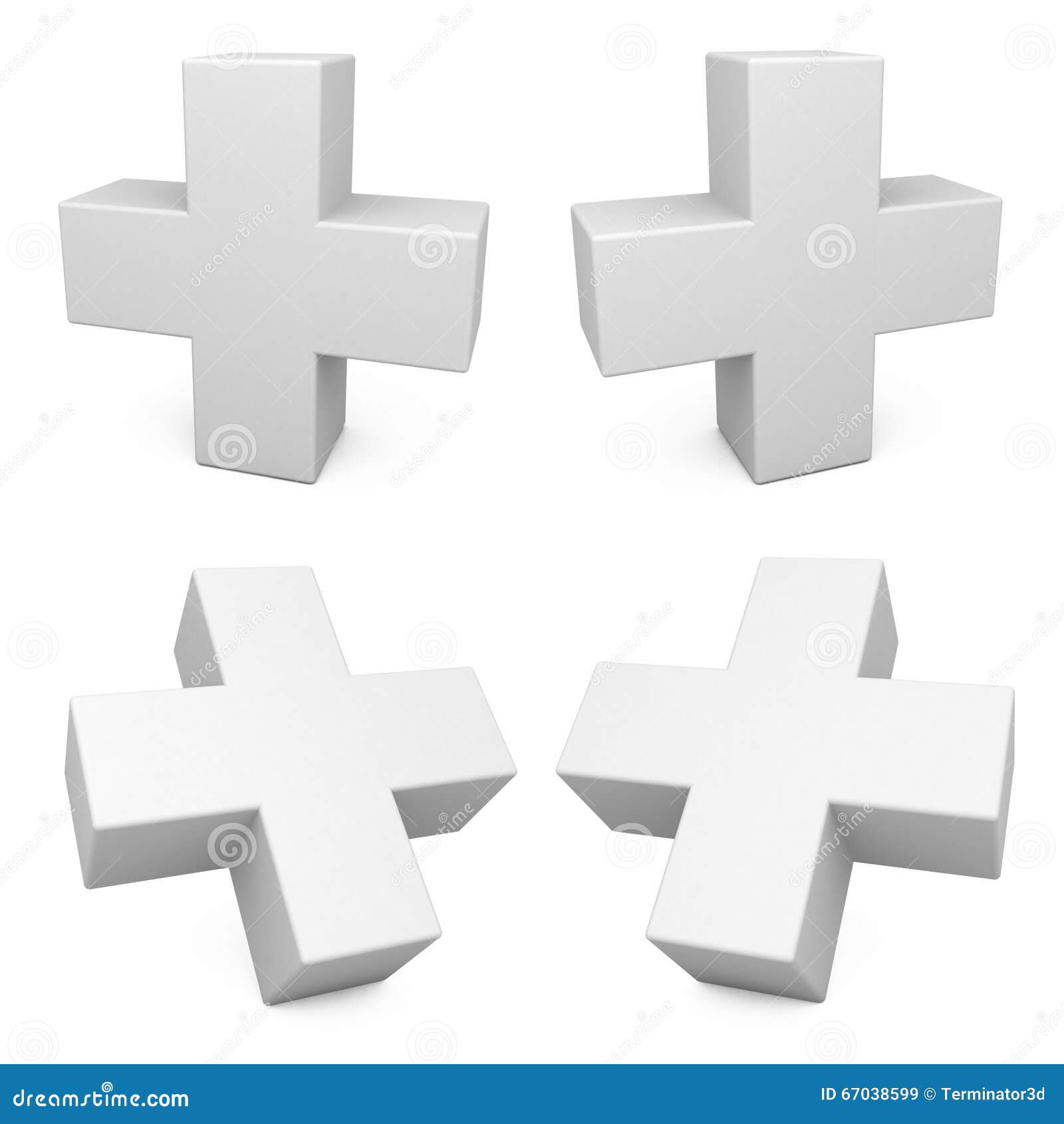 3d White Plus Signs Abstract Background Royalty-Free Stock Photography ...