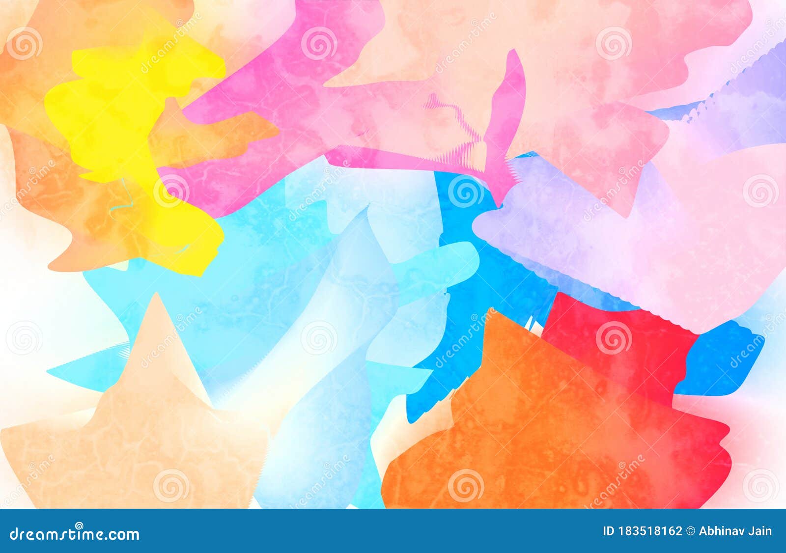 Colorful Abstract Textured Modern Art Background Illustration ...