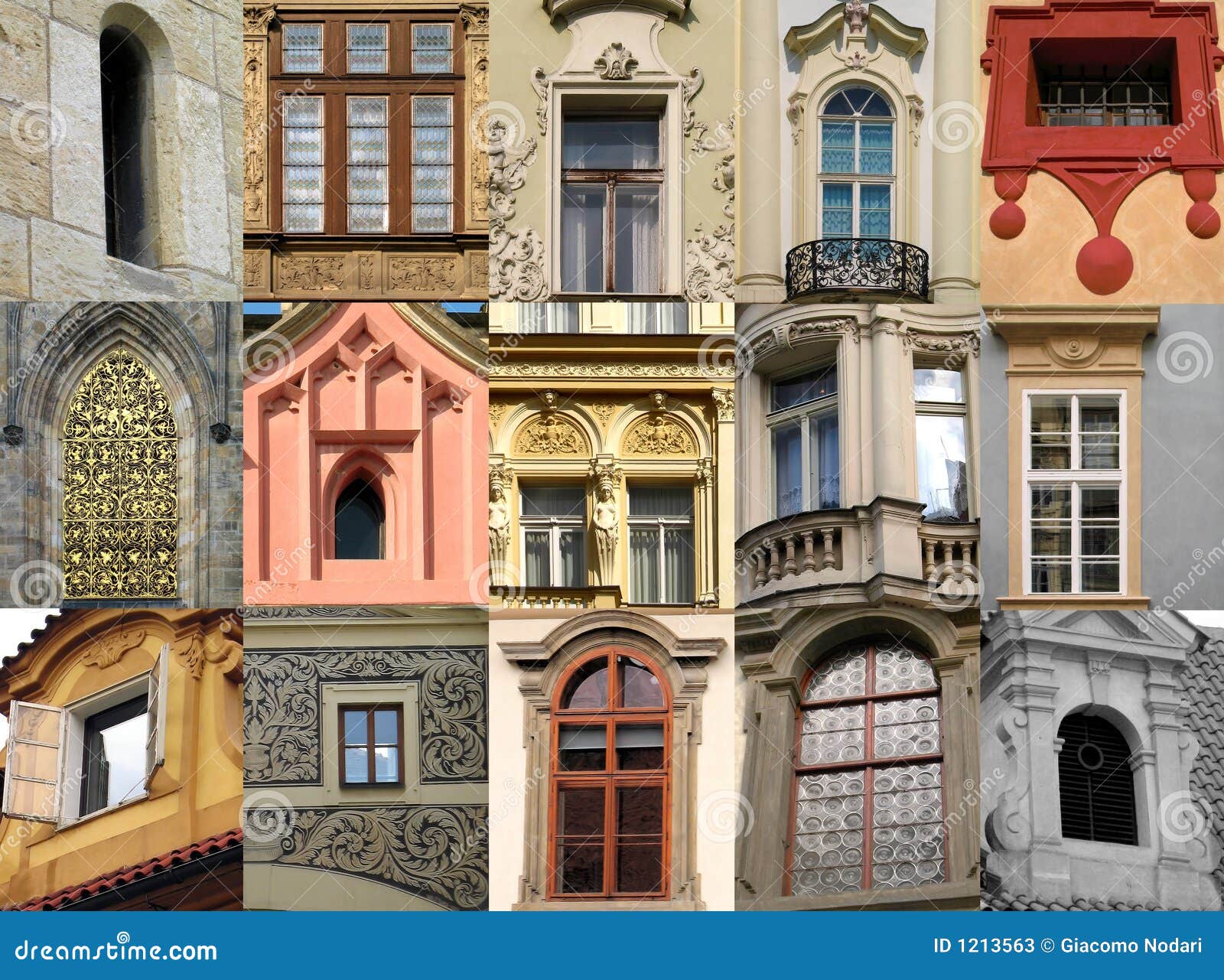Collection of windows stock image. Image of house, balcony - 1213563