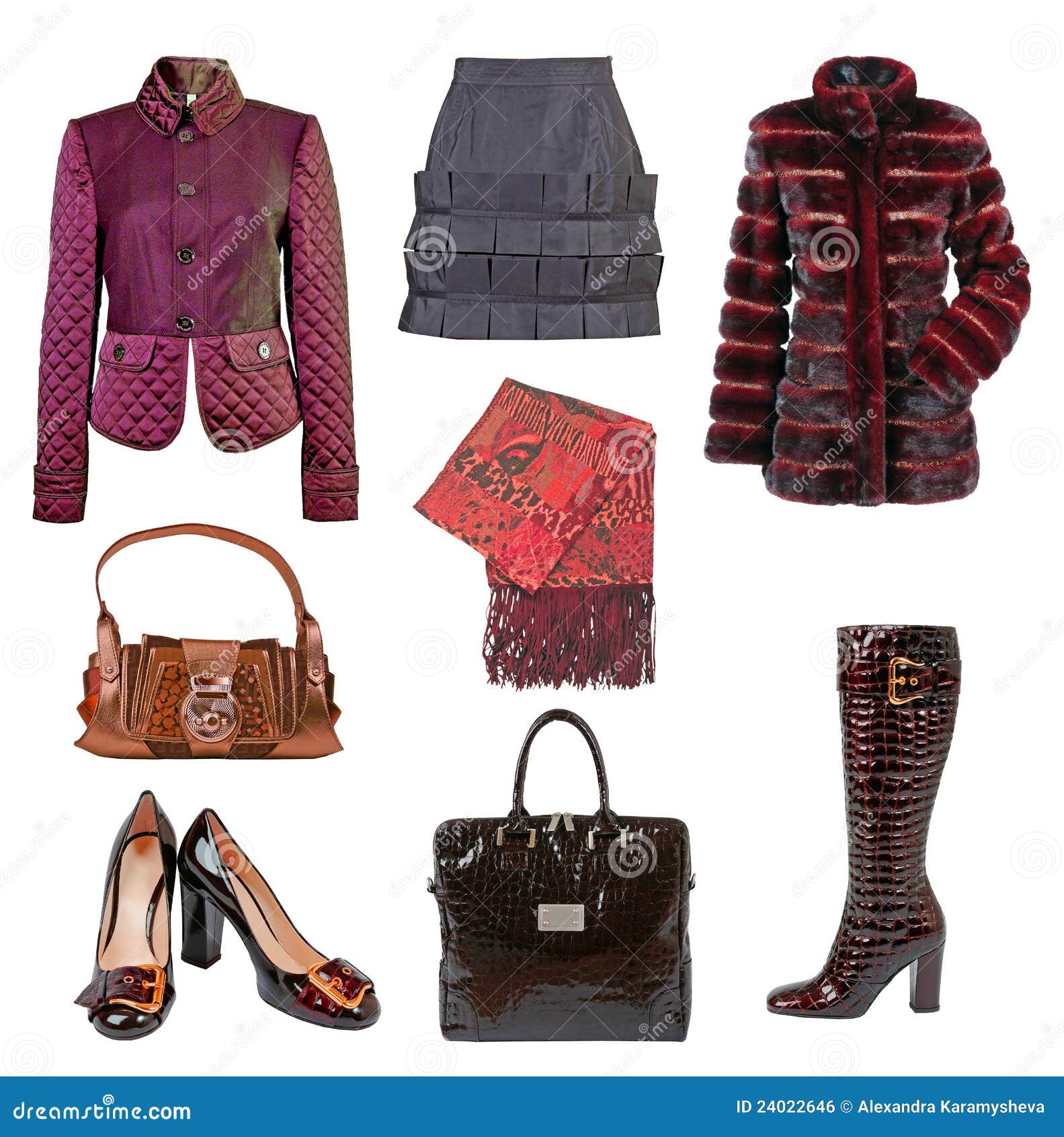 Collection winter clothes stock photo. Image of ensemble - 24022646
