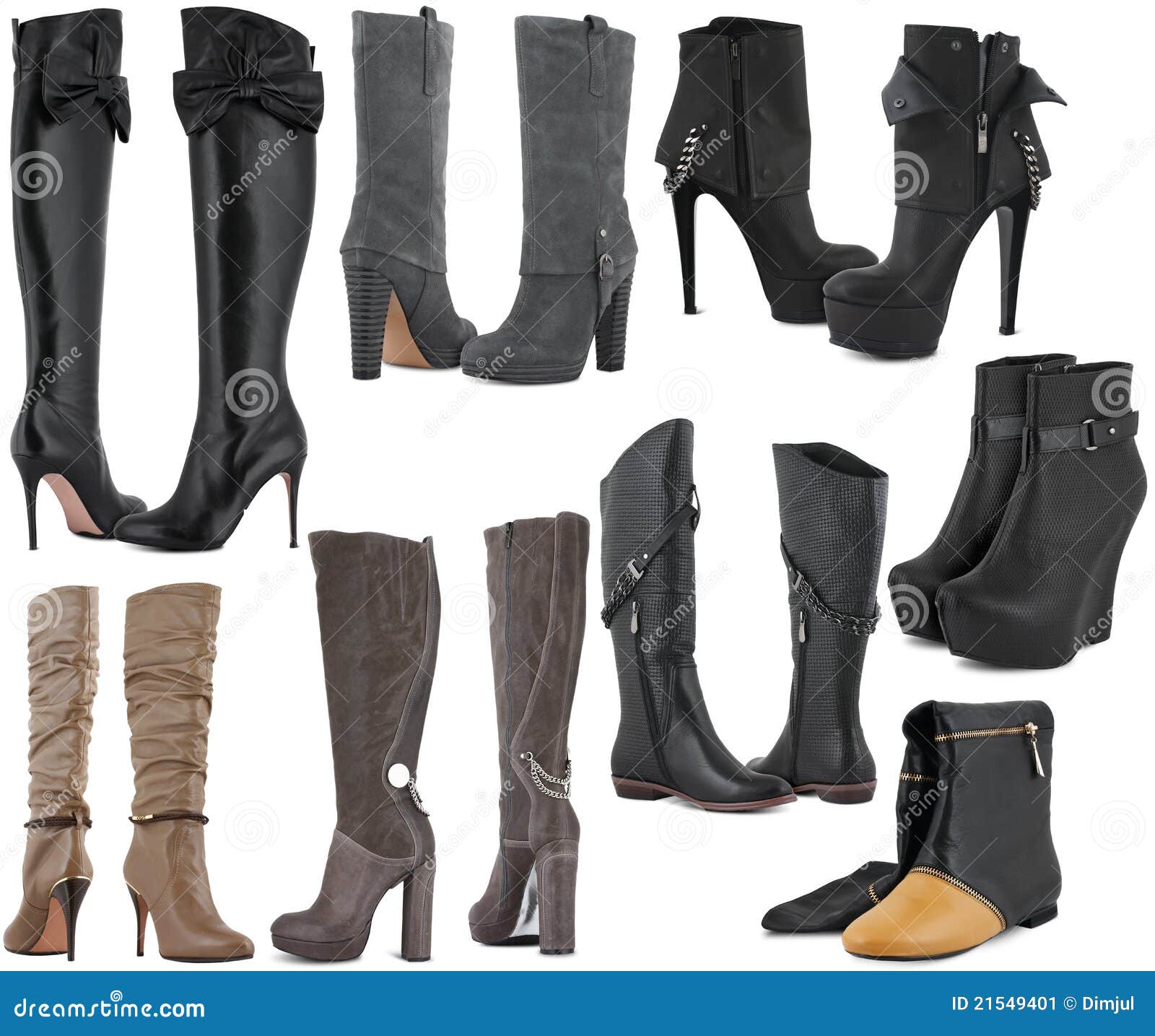 Collection of Woman shoes stock image. Image of boot - 21549401