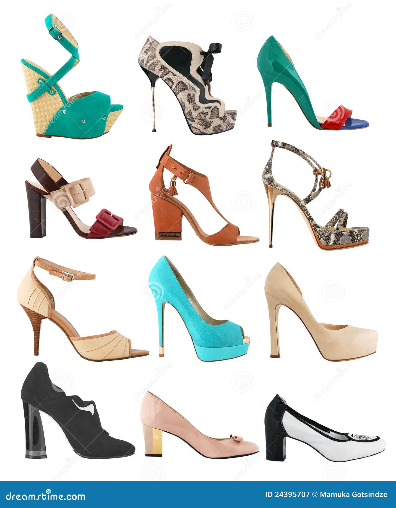 Collection women s shoes stock illustration. Illustration of clothes ...