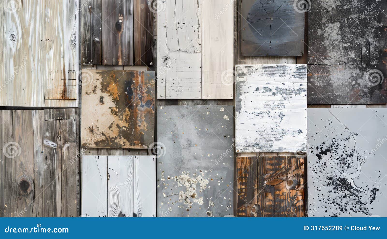 A Collection of Wood Pieces with Different Textures and Colors Stock ...