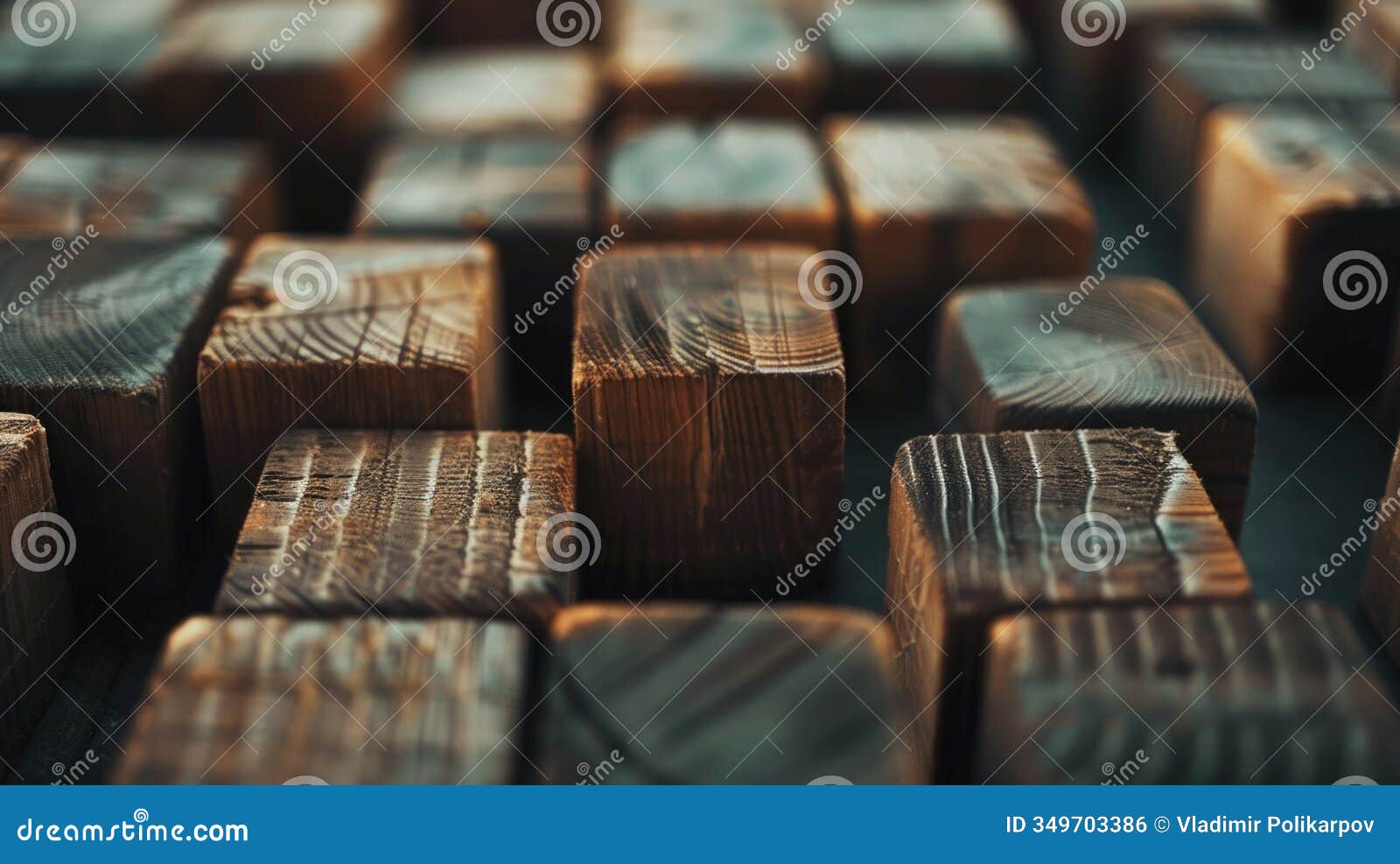 A Collection of Wooden Blocks on a Table. Ideal for Educational and ...