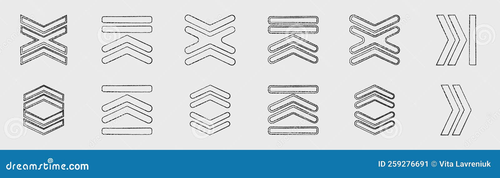 Collection of Y2K Elements. Big Collection of Abstract Graphic ...