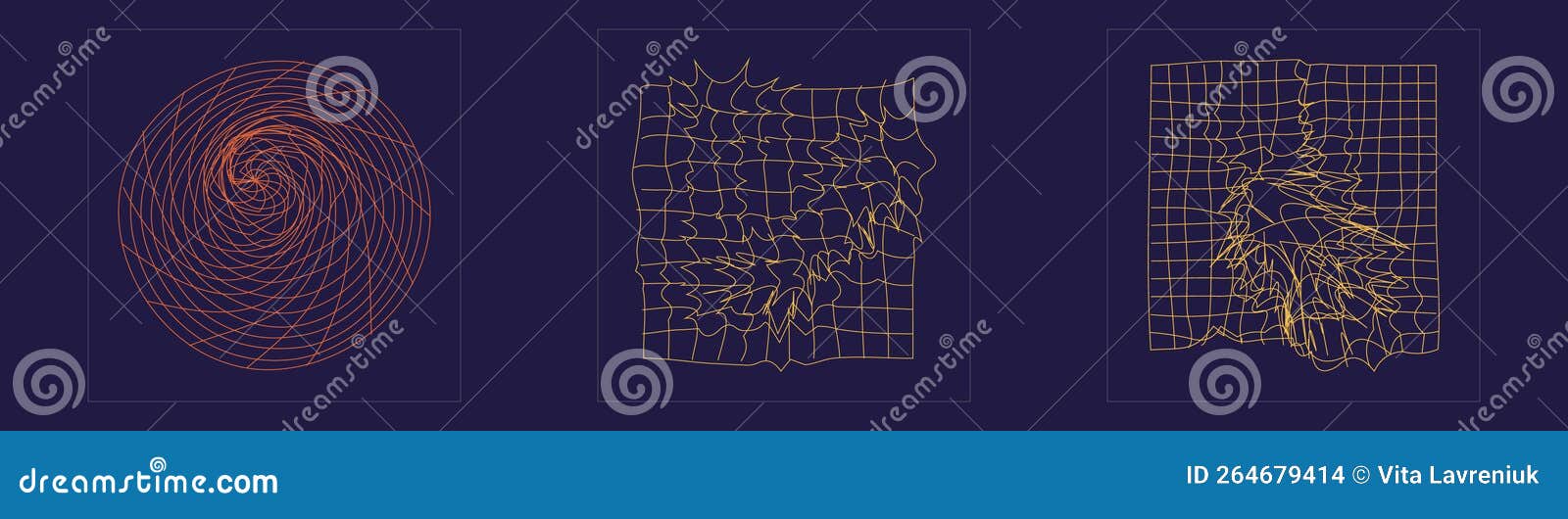 Collection of Y2K Elements. Large Set of Retro Objects for Design. Flat ...