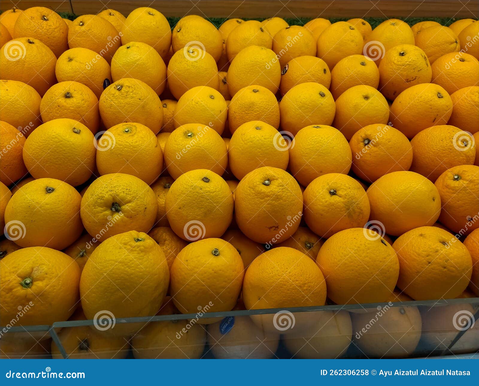 Collection of Yellow Orange in the Market Showcase Stock Photo - Image ...