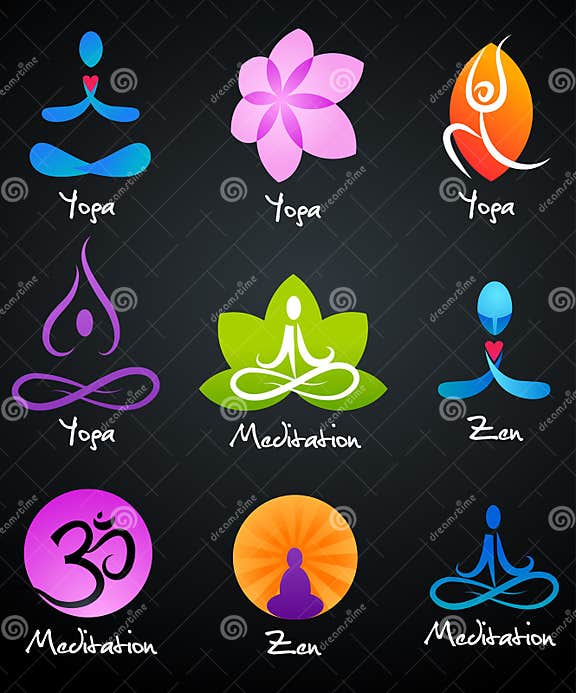 Collection of Zen icons stock vector. Illustration of element - 7991117