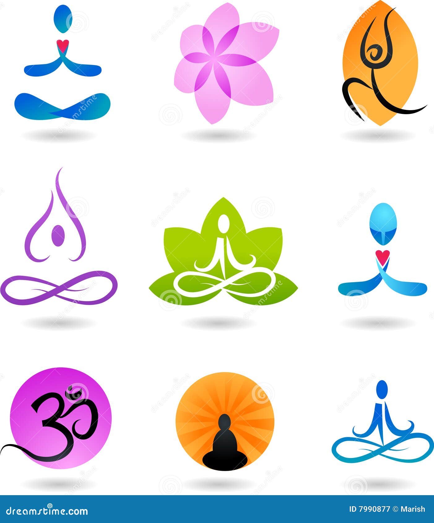Collection of Zen Icons - Vector Illustration Stock Vector ...