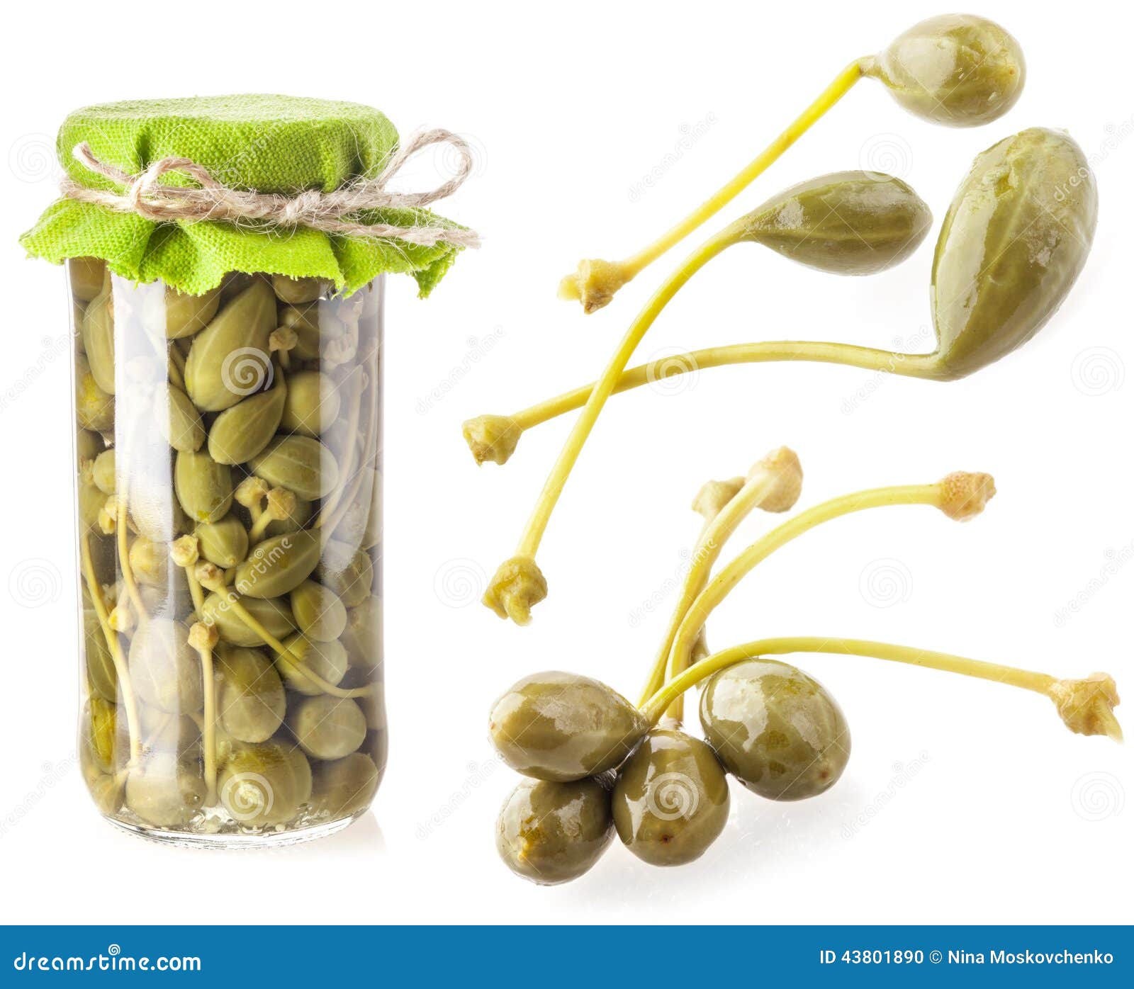 Collections of Capers Preserved in Glass Jar Stock Photo - Image of ...
