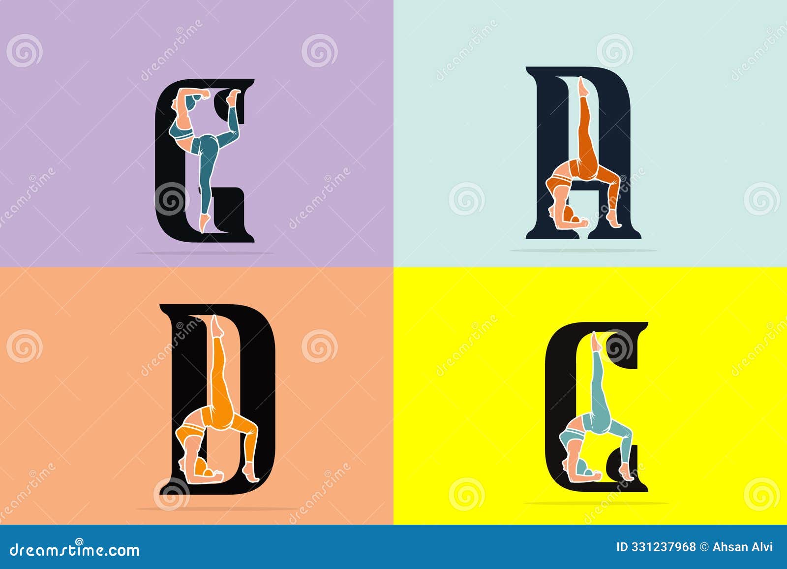 Collections of English Alphabets Letter Vector Design. Creative Letters ...