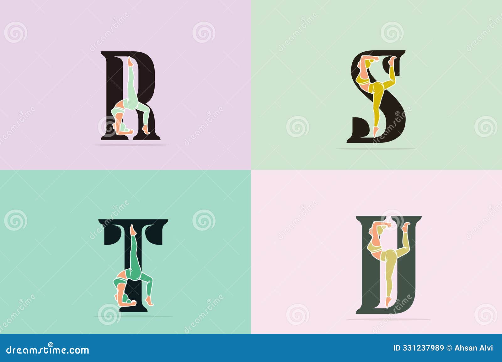 Collections of English Alphabets Letter Vector Design. Creative Letters ...
