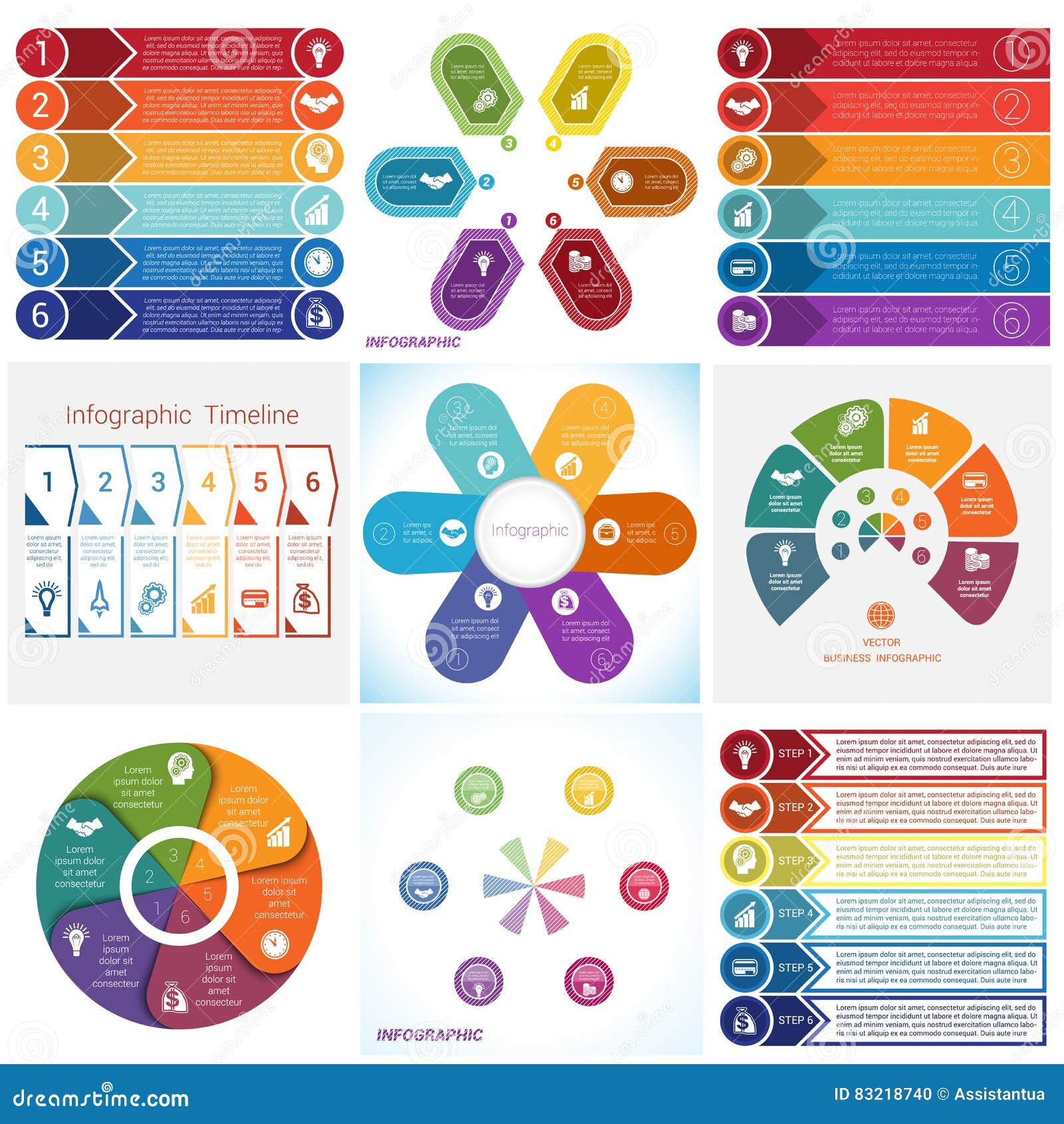 Collections Of Infographics. Cartoon Vector | CartoonDealer.com #44890147