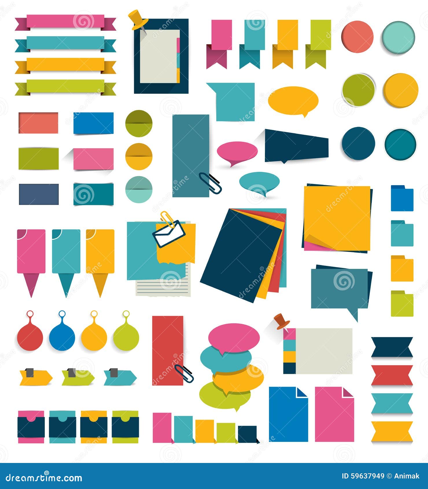 Collections of Infographics Flat Design Elements. Stock Vector ...