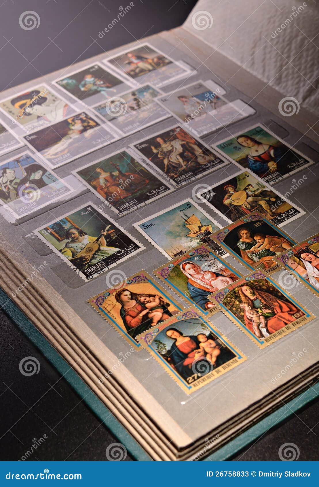 Collections of philatelist editorial stock photo. Image of loupe - 26758833