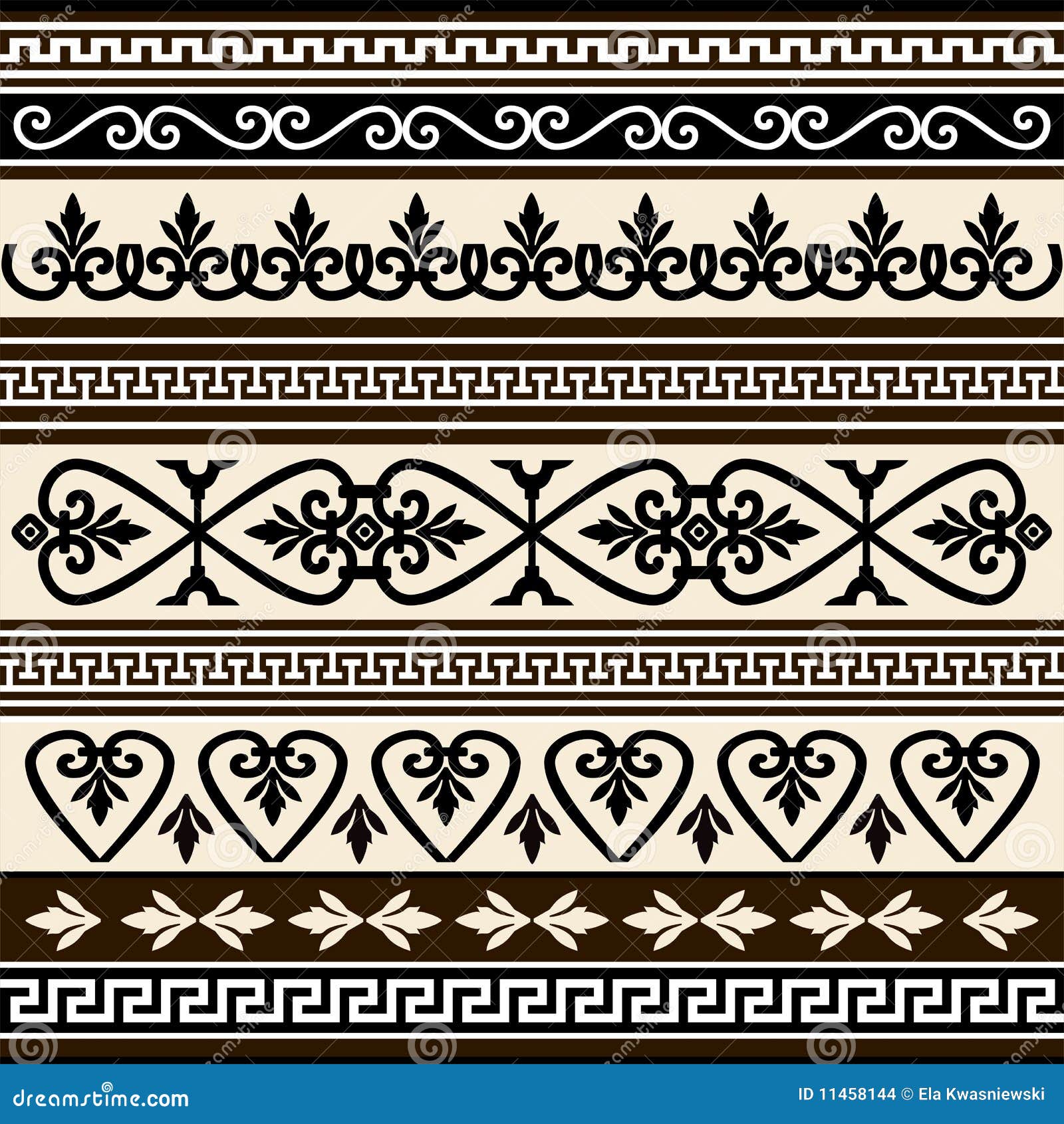 Collections of Vector Antique Borders for Design Stock Vector ...