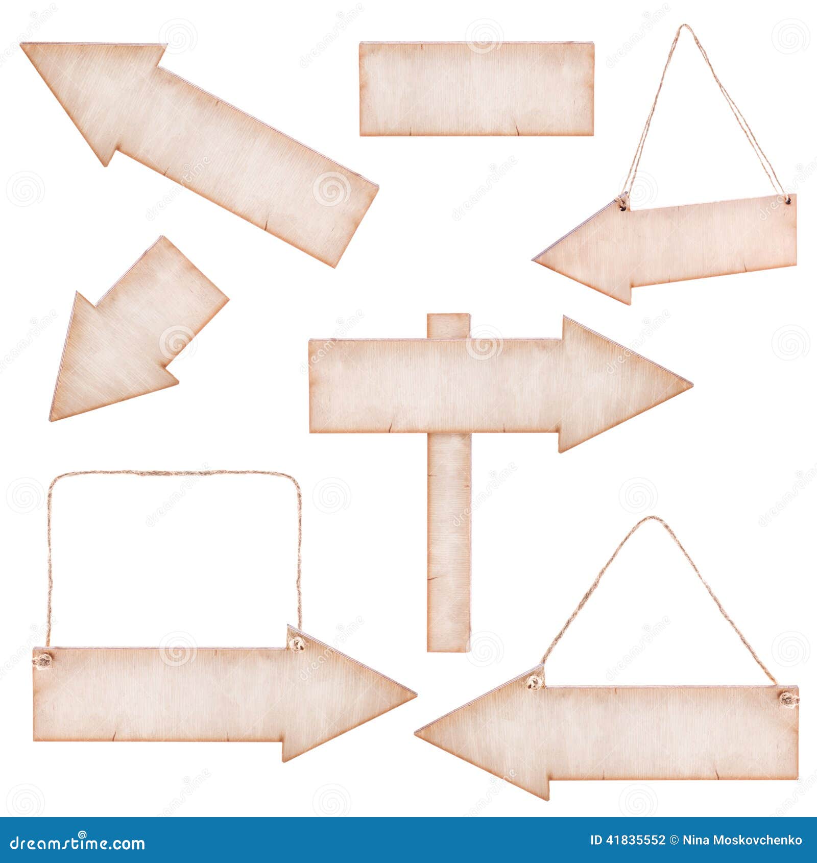 Wooden Arrows Sign On A Tree Stock Photo | CartoonDealer.com #30522288