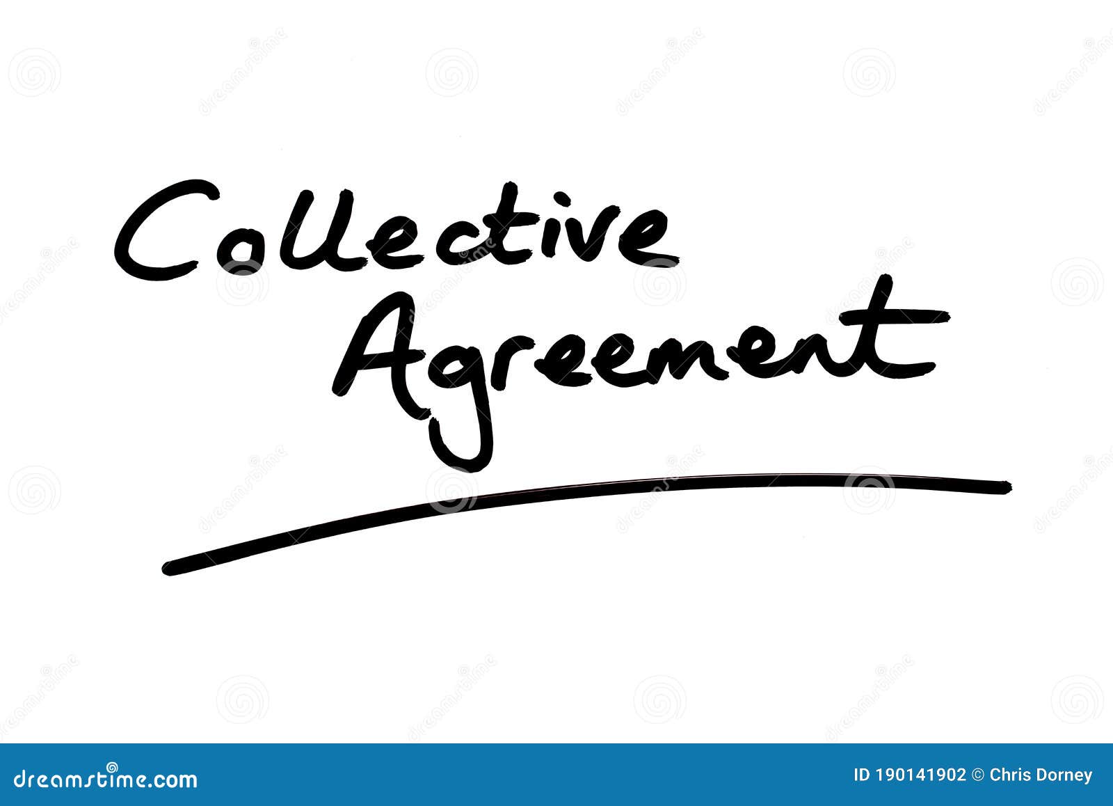 Collective Agreement stock photo. Image of agreed, heading - 190141902