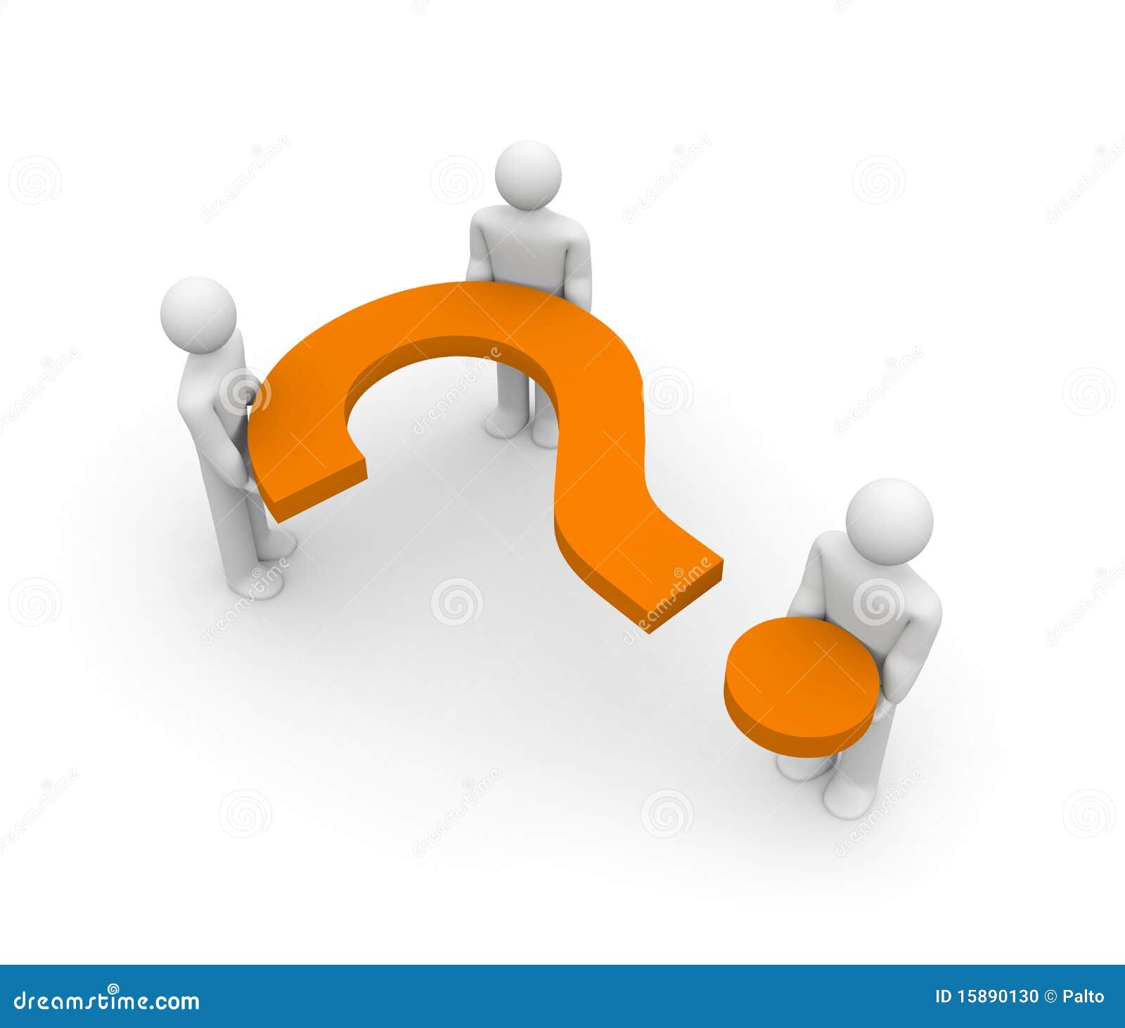 The Collective Decision of Questions Stock Illustration - Illustration ...