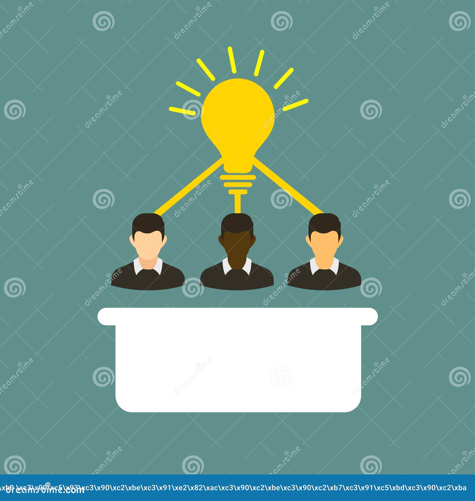 Collective Idea Icon, Vector Illustration Stock Vector - Illustration ...