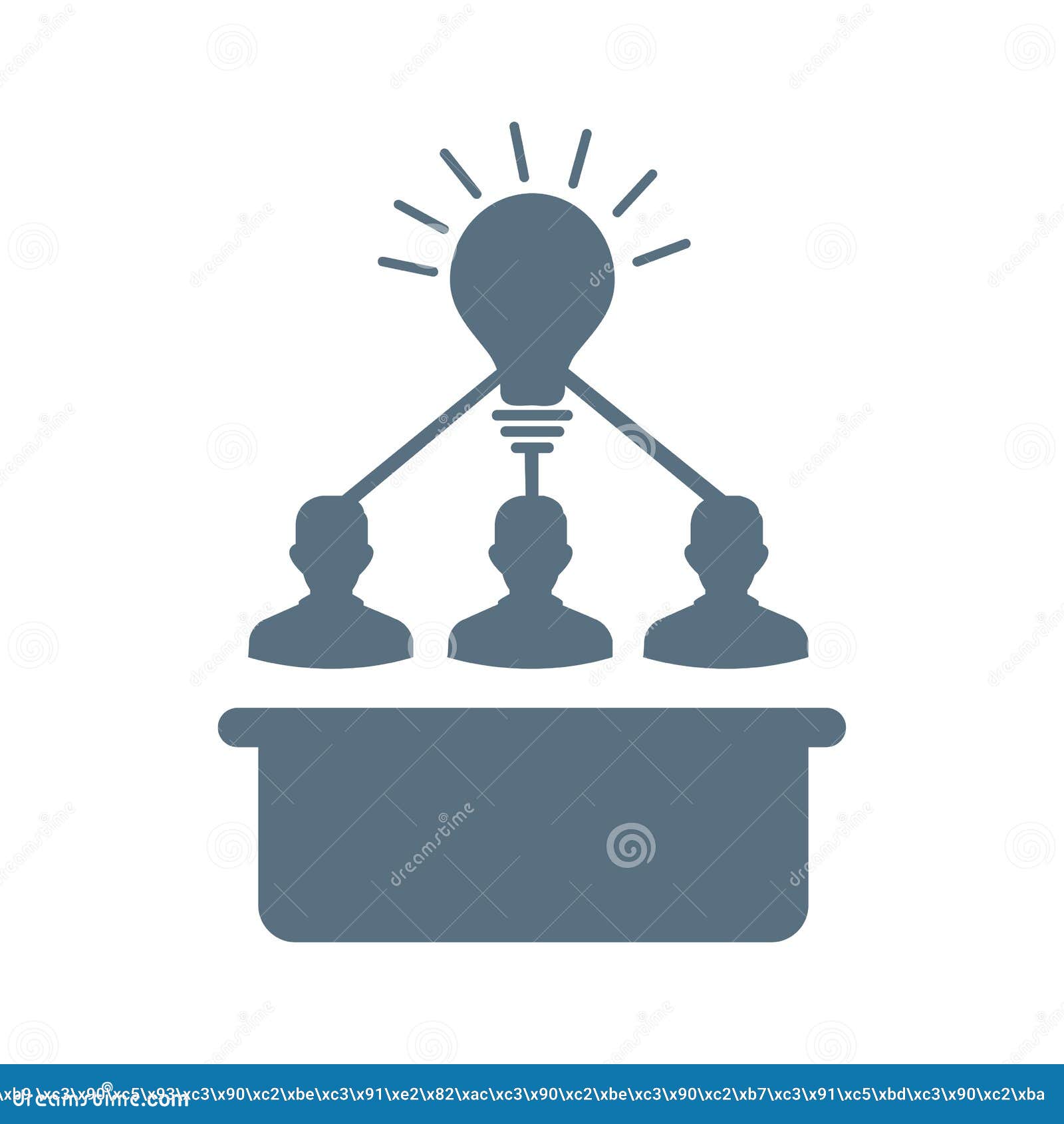 Collective Idea Icon, Vector Illustration Stock Vector - Illustration ...