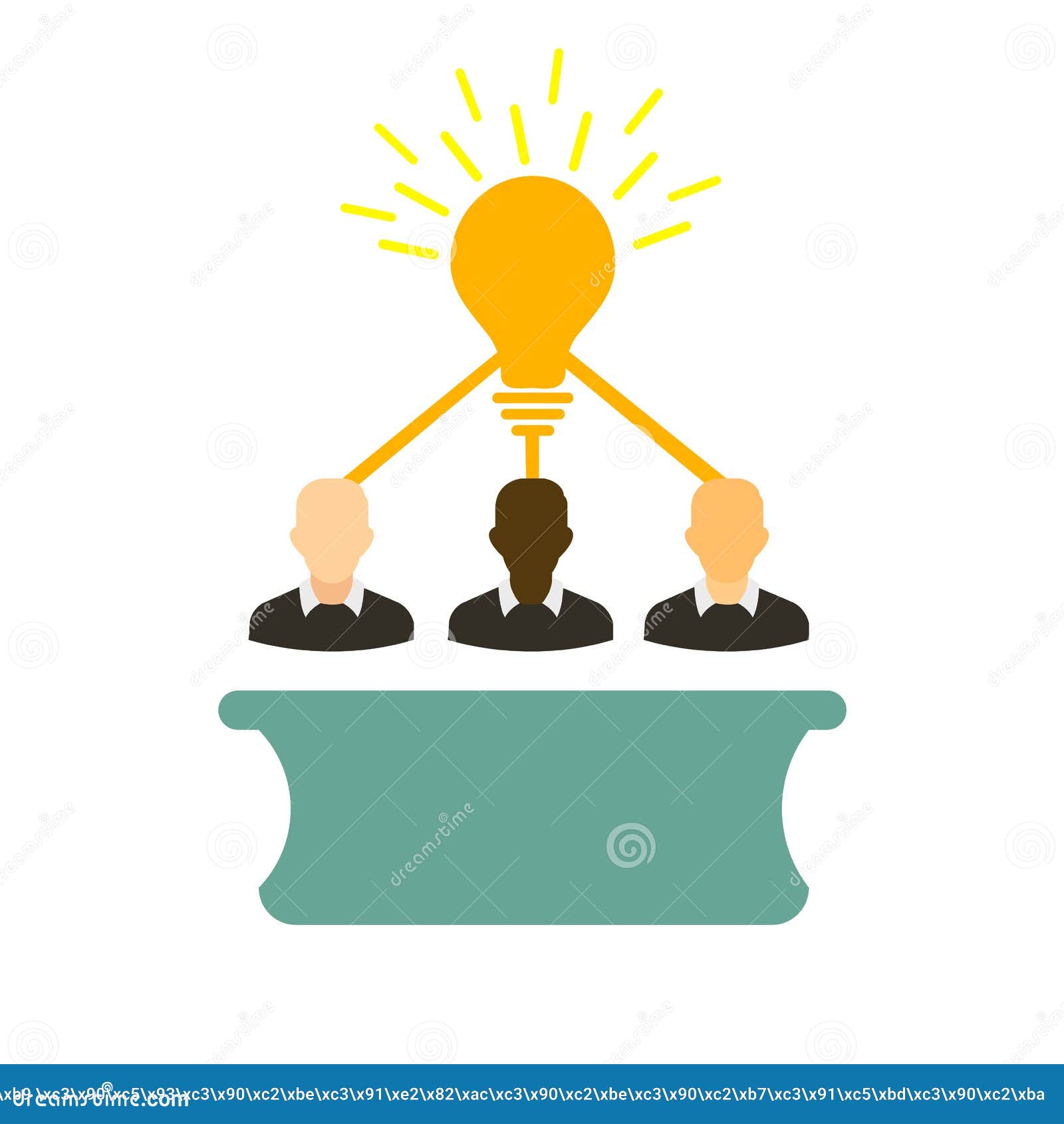 Collective Idea Icon, Vector Illustration Stock Vector - Illustration ...