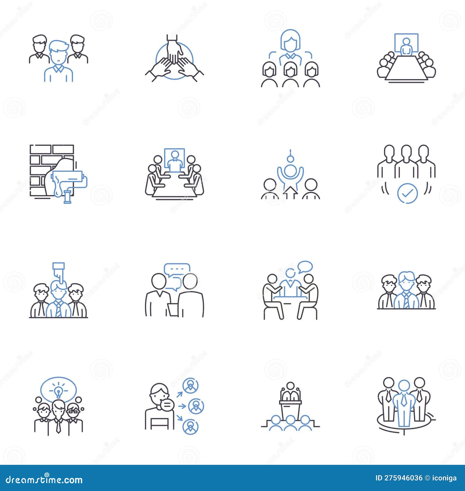 Collective Creativity Line Icon Concept. Collective Creativity Vector ... Collective Creativity Line Icon Concept. Collective Creativity Vector ...