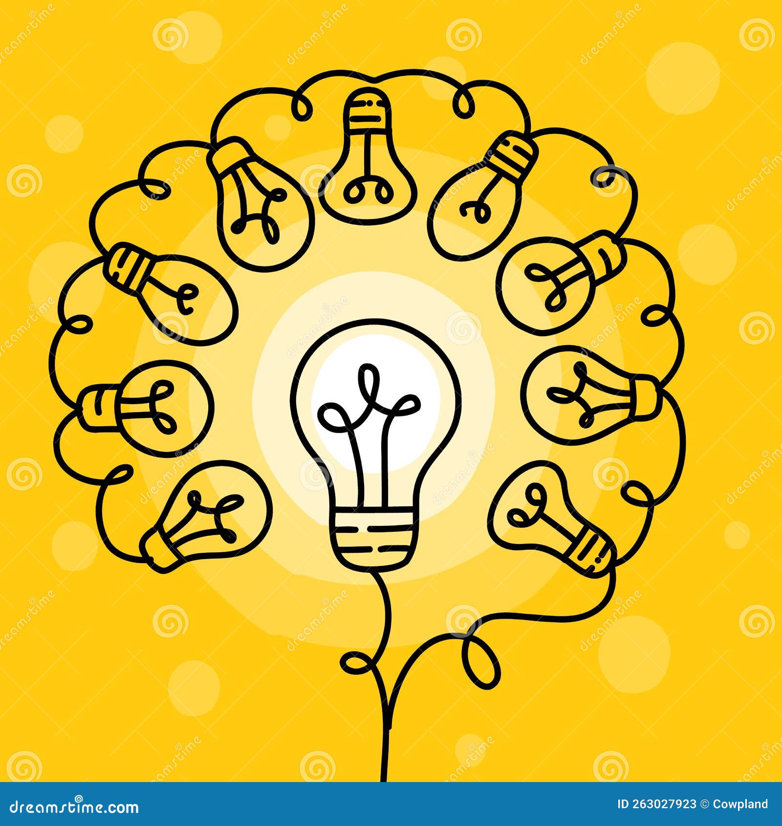 Collective Intelligence or Idea Concept Stock Vector - Illustration of ...