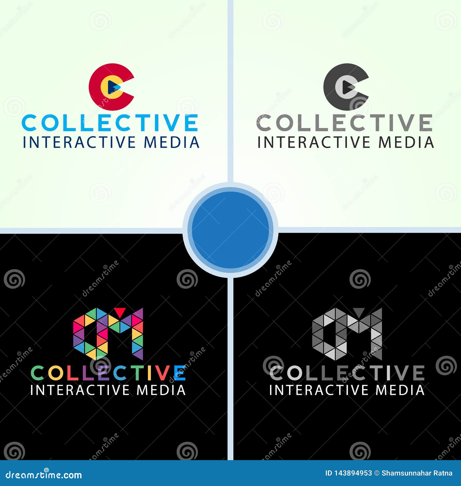 Collective Online Radio Media Design Shape Stock Vector - Illustration ...