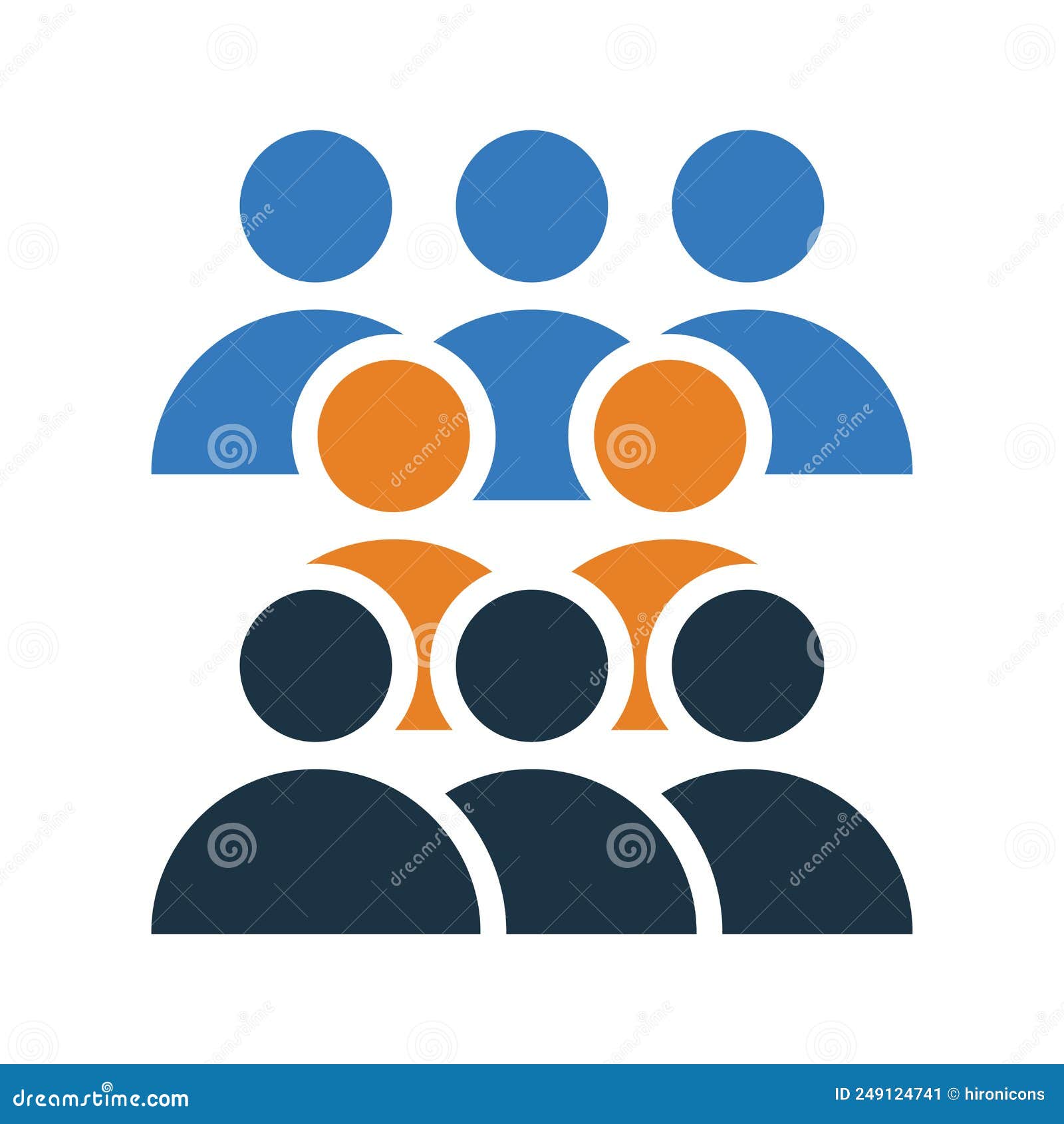 Collective, People, Team Icon. Simple Editable Vector Illustration ...