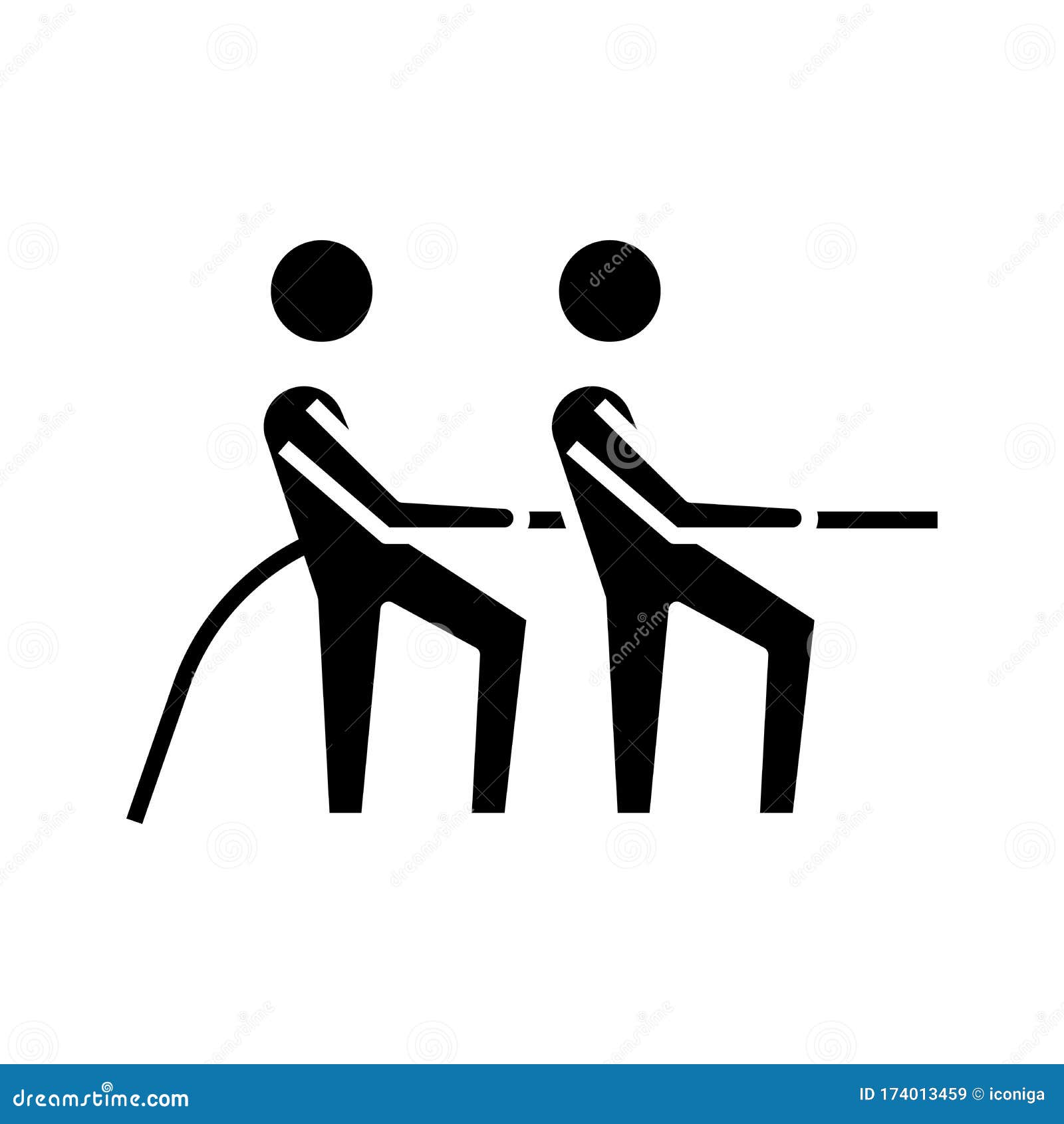 Collective Task Black Icon, Concept Illustration, Vector Flat Symbol ...