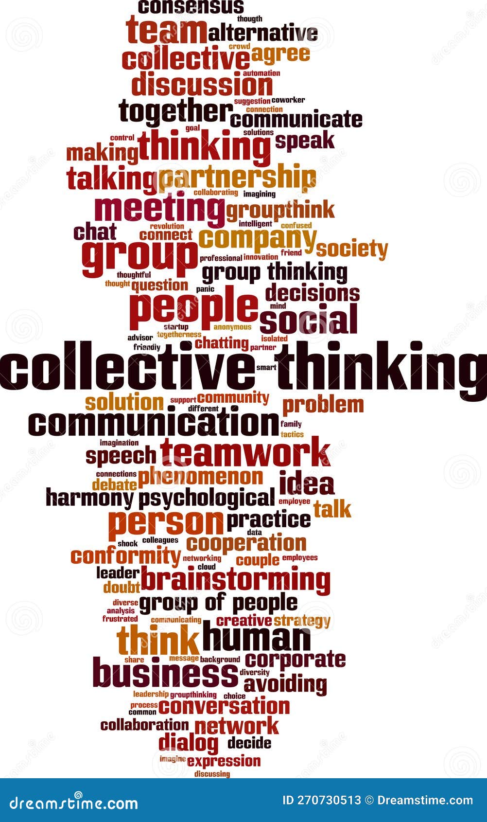 Collective Thinking Word Cloud Stock Vector - Illustration of ...
