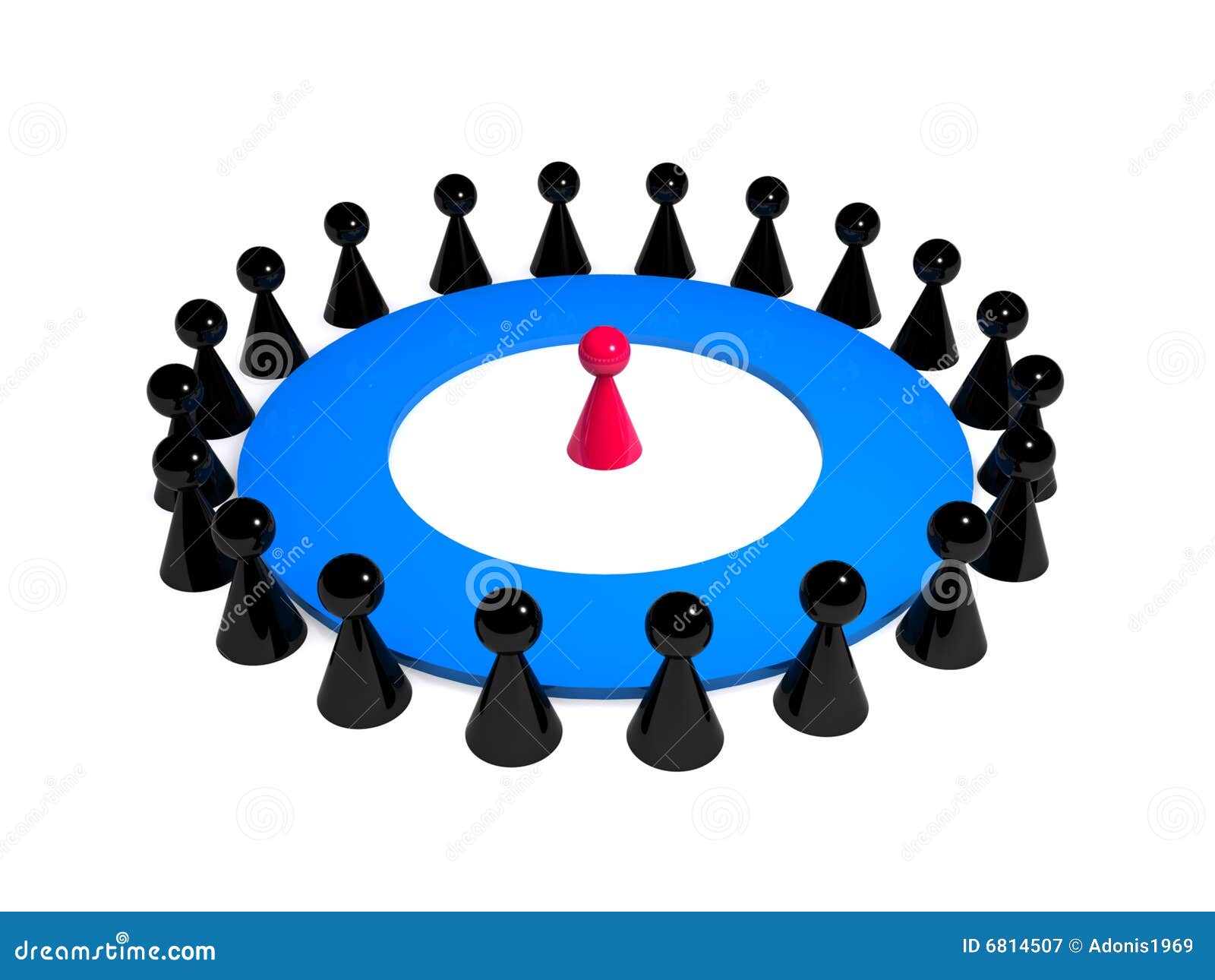 Collectivisme stock illustratie. Illustration of verbind - 6814507