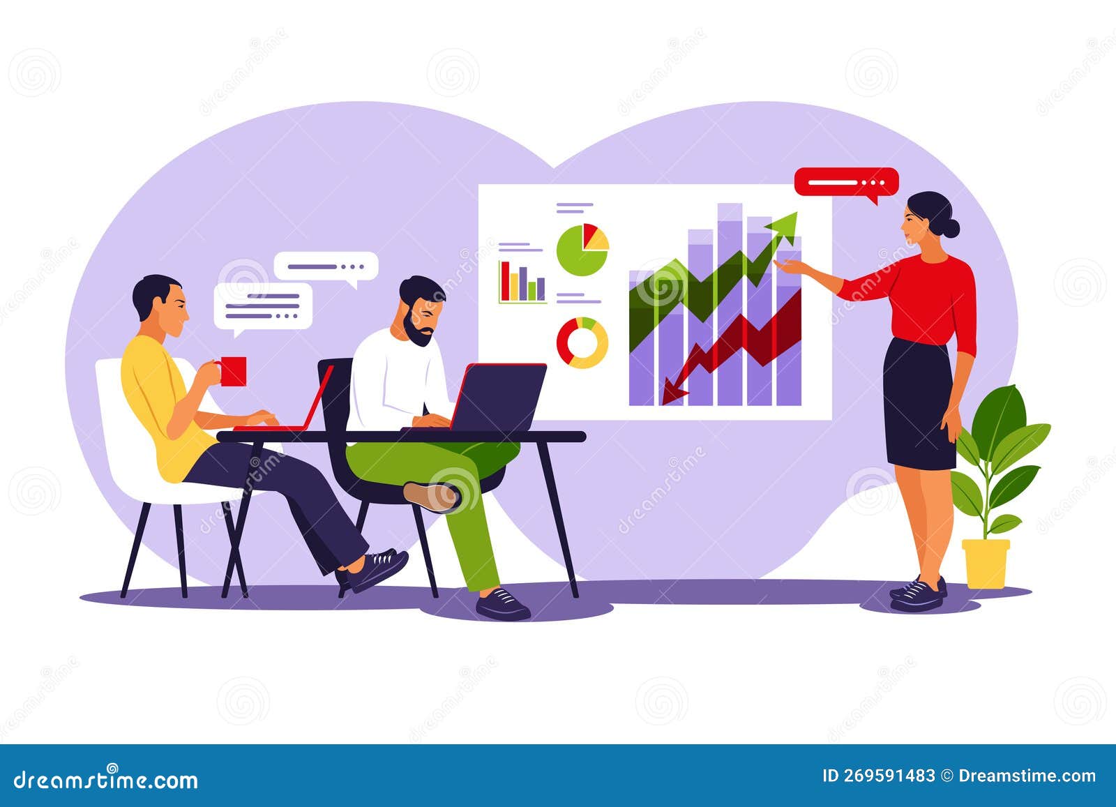 Collega ' S Die Samenwerken Aan Projecten. Team Van Bedrijven Dat ... Collega ' S Die Samenwerken Aan Projecten. Team Van Bedrijven Dat ...