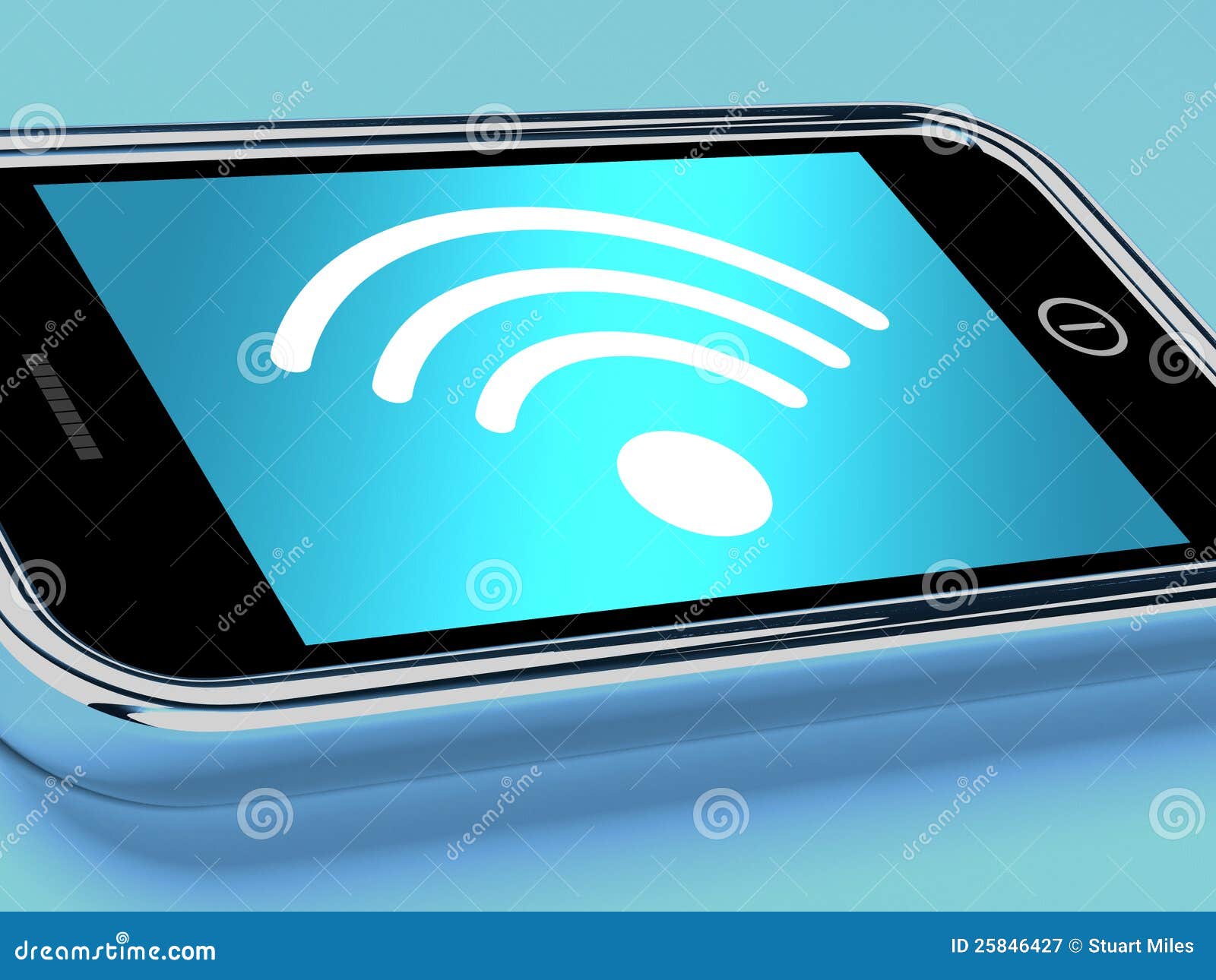 Collegamento a Internet Di Wifi Su Un Telefono Mobile Fotografia ...