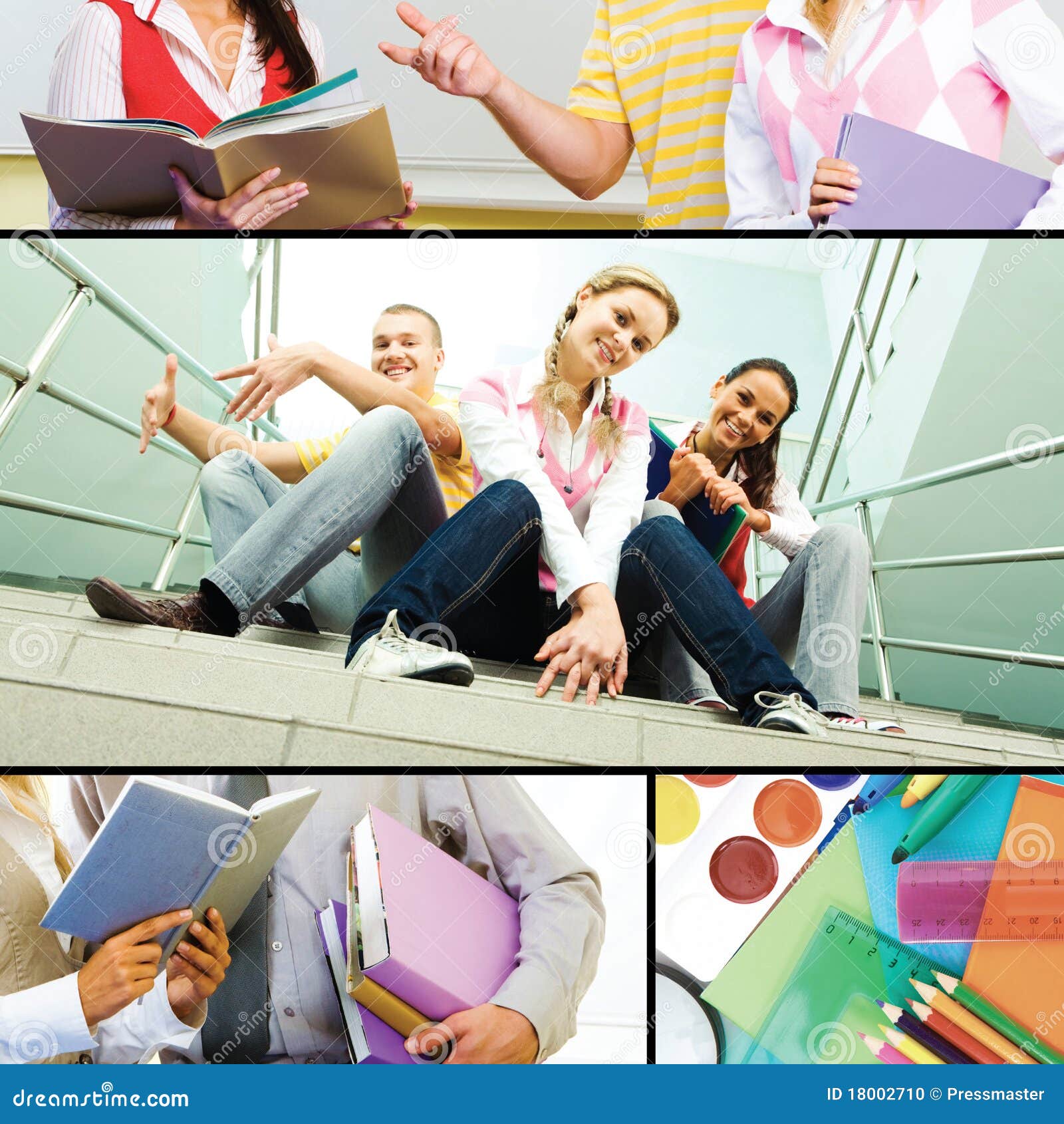 In the college stock photo. Image of handsome, girl, modern - 18002710