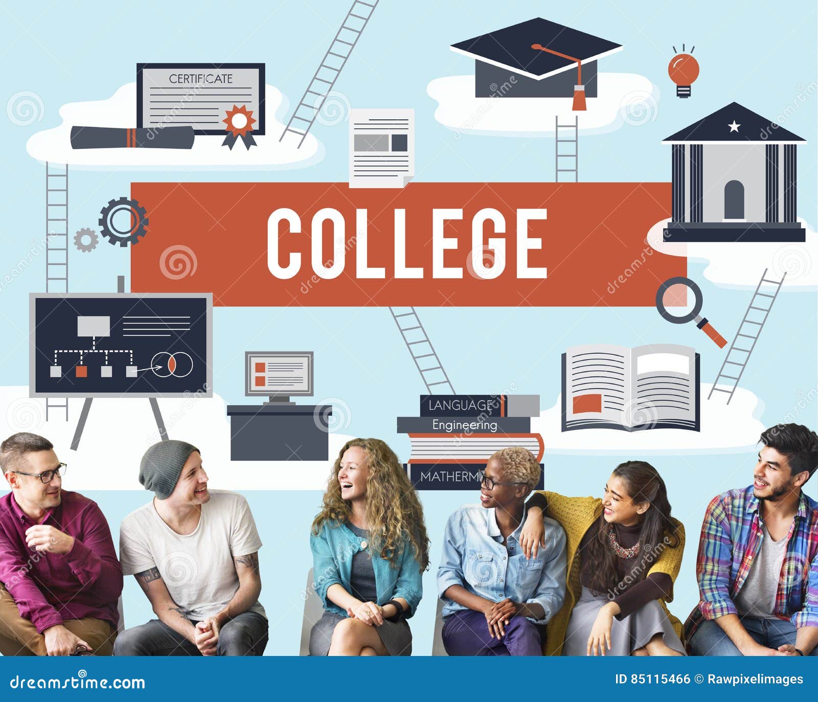 College Academic Education Institution Concept Stock Photo - Image of ...